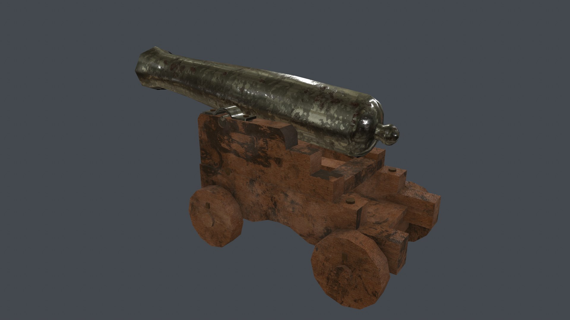 Cannon Metal 3D Model - TurboSquid 1219480