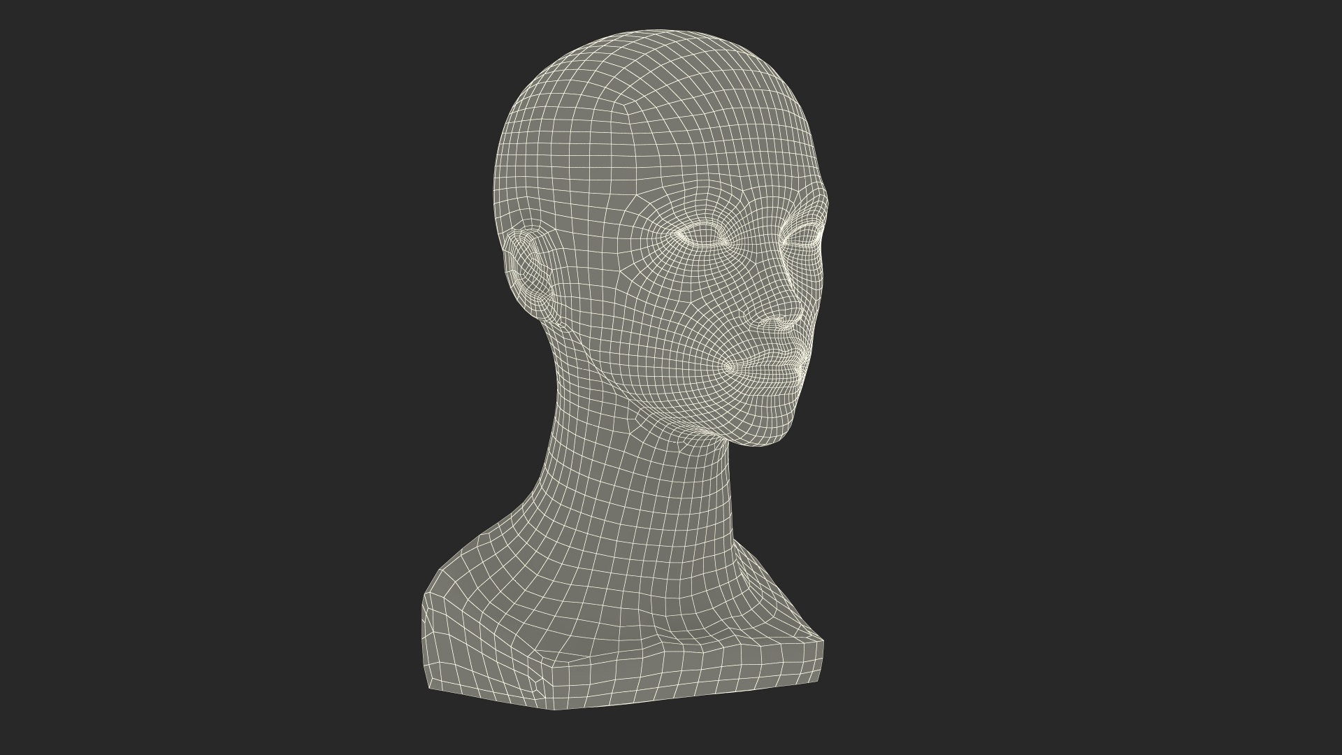 Female Mannequin Head Golden 3D Model - TurboSquid 2211839