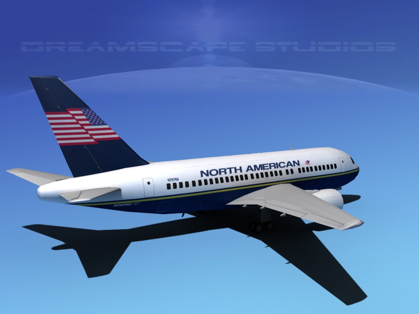 3d Boeing 767 767-100