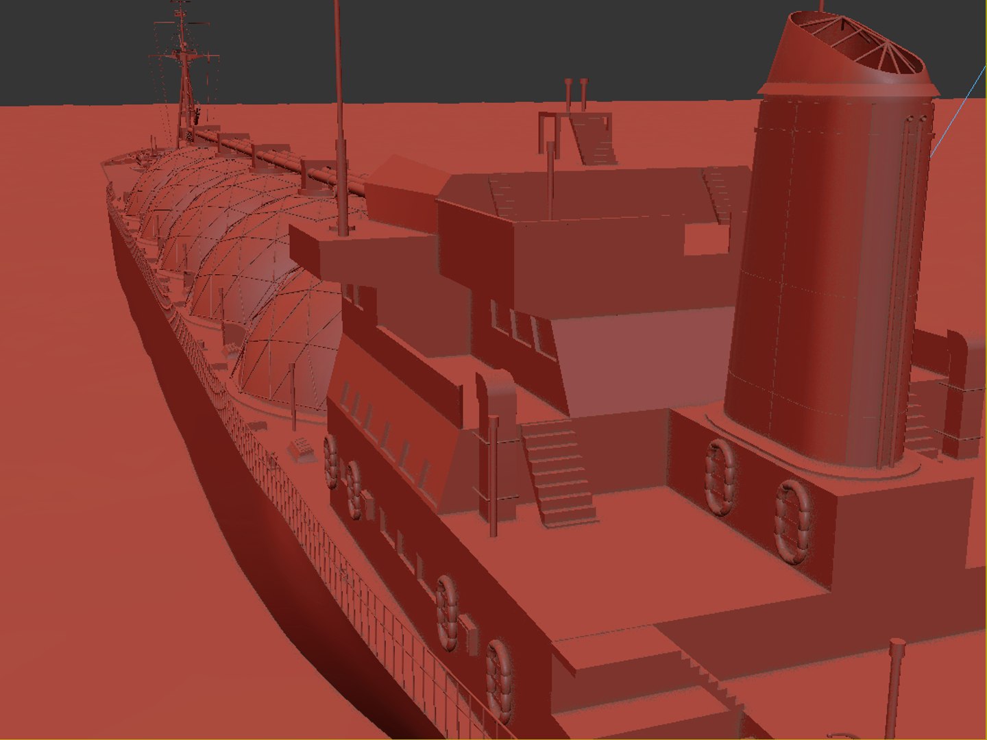 Oil Tanker 3d Model