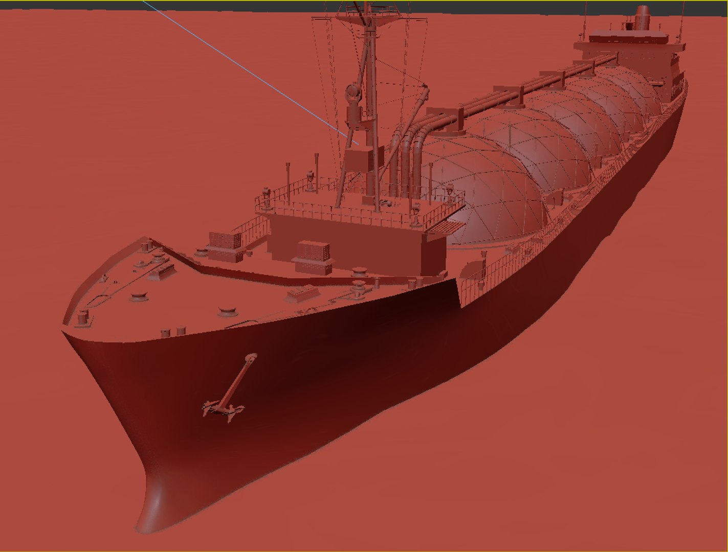 Oil Tanker 3d Model