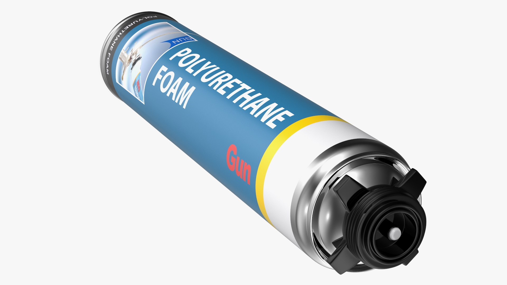 3D PU Construction Foam Can model - TurboSquid 2077029