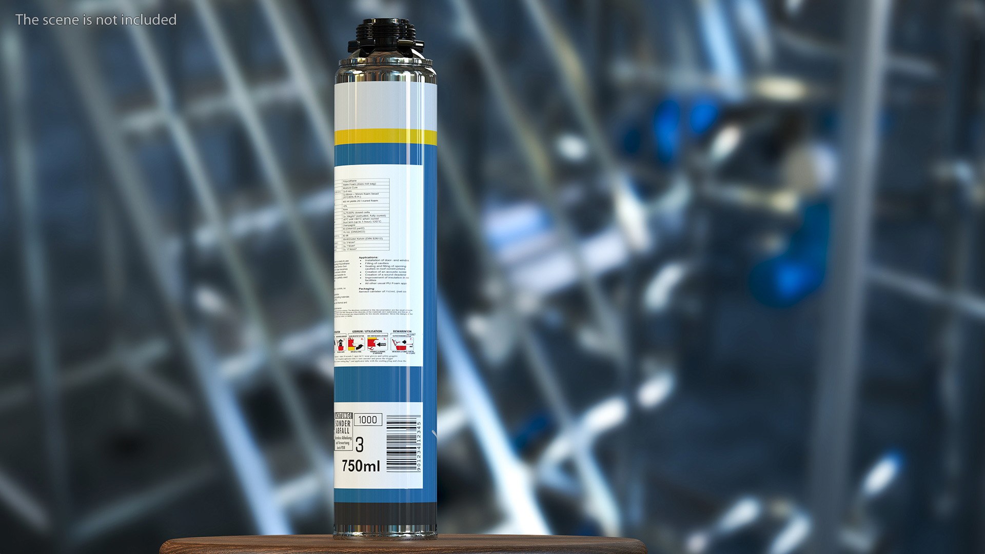 3D PU Construction Foam Can Model - TurboSquid 2077029