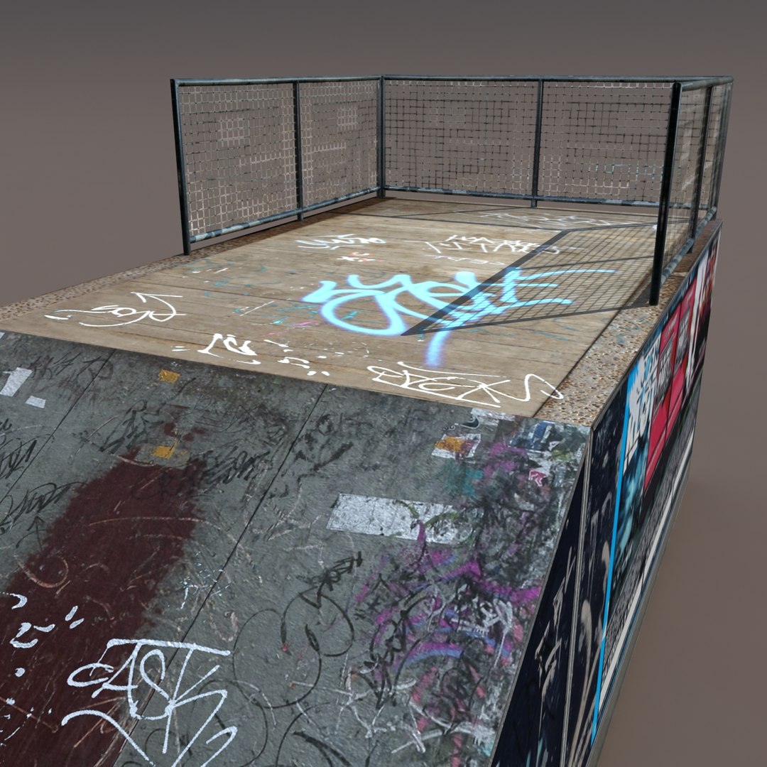 3d Model Skate Pipe Modelled