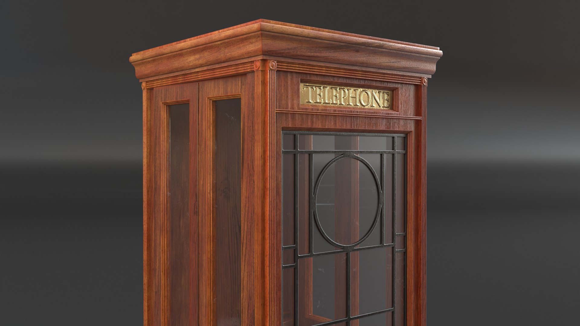 Antique Wooden Phone Booth 3D Model - TurboSquid 2295972