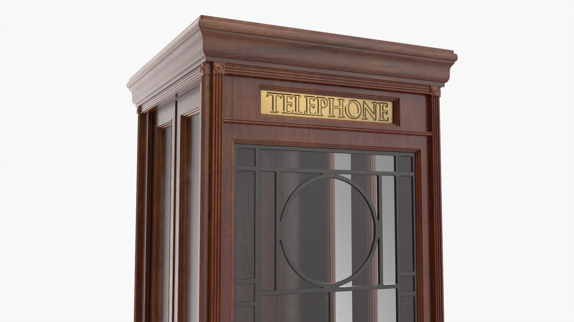 Antique Wooden Phone Booth 3D Model - TurboSquid 2295972