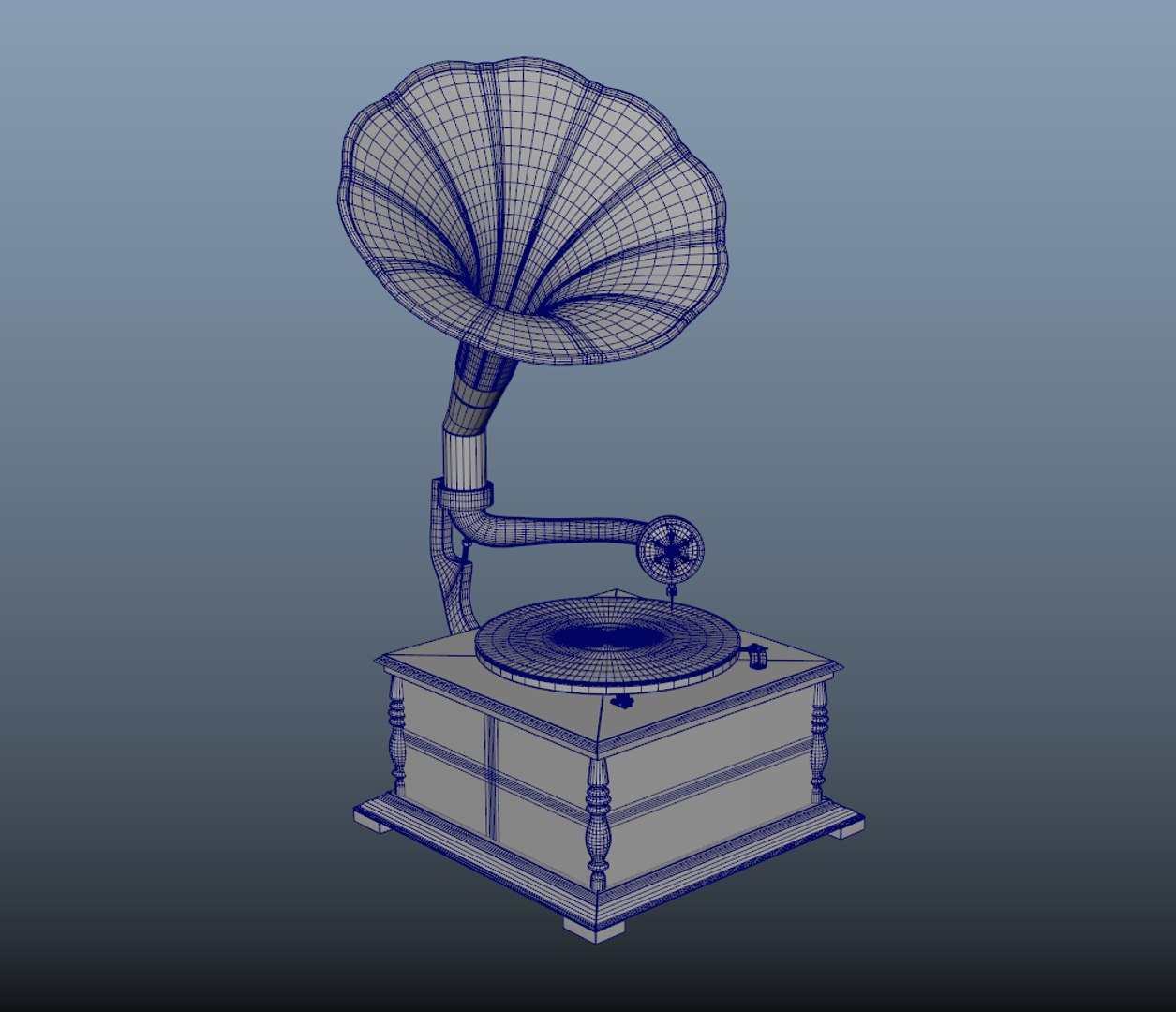 Antique Gramophone Record Model - TurboSquid 1561427