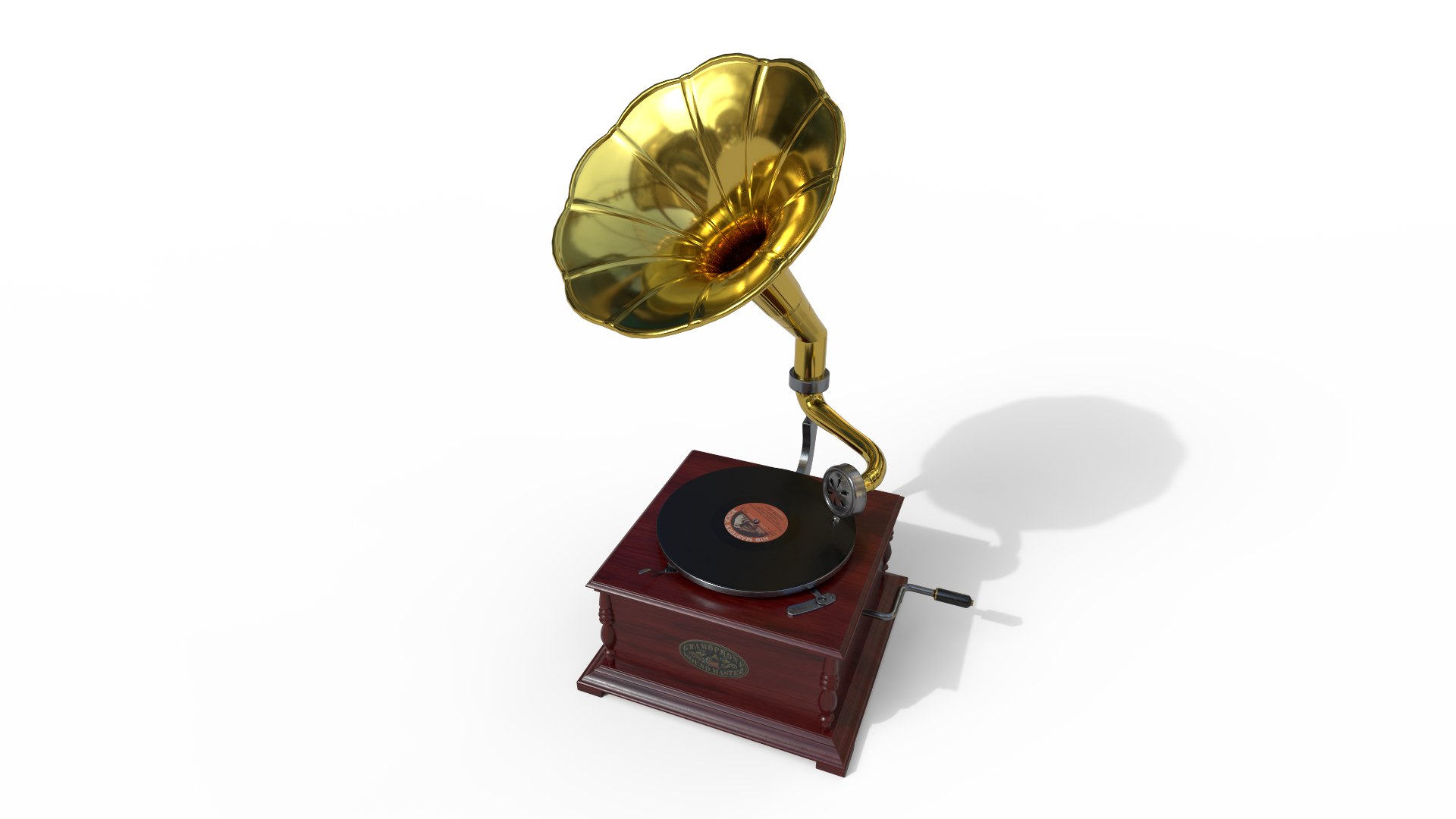 Antique Gramophone Record Model - TurboSquid 1561427