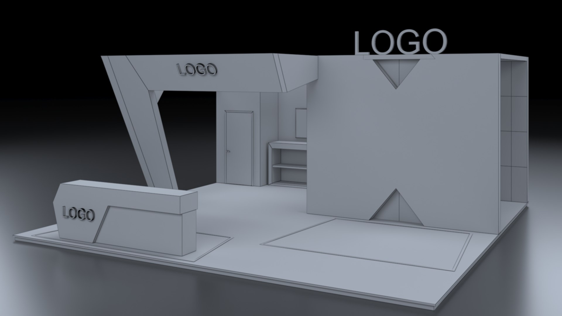 BOOTH 3D - TurboSquid 2097137