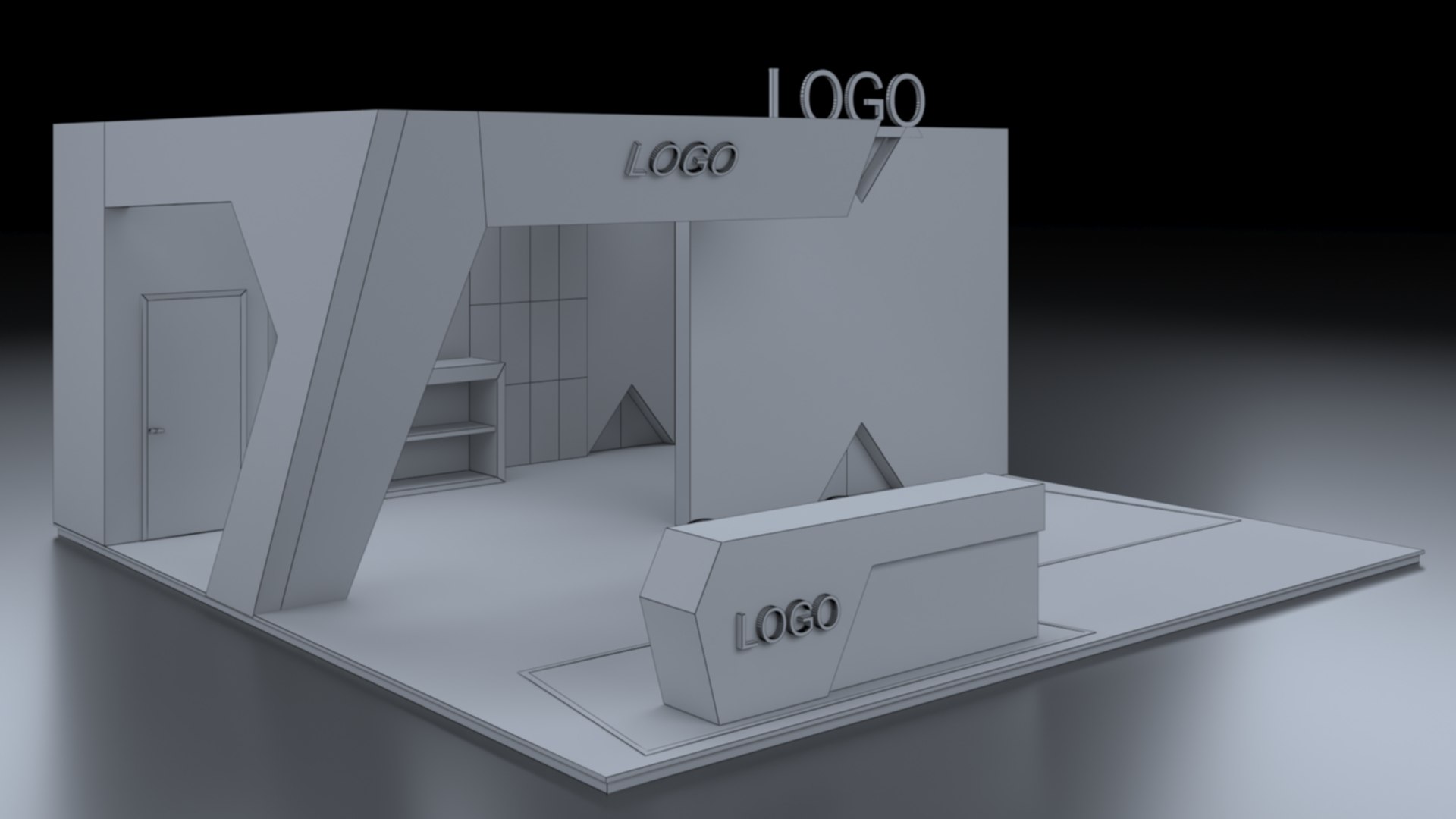BOOTH 3D - TurboSquid 2097137