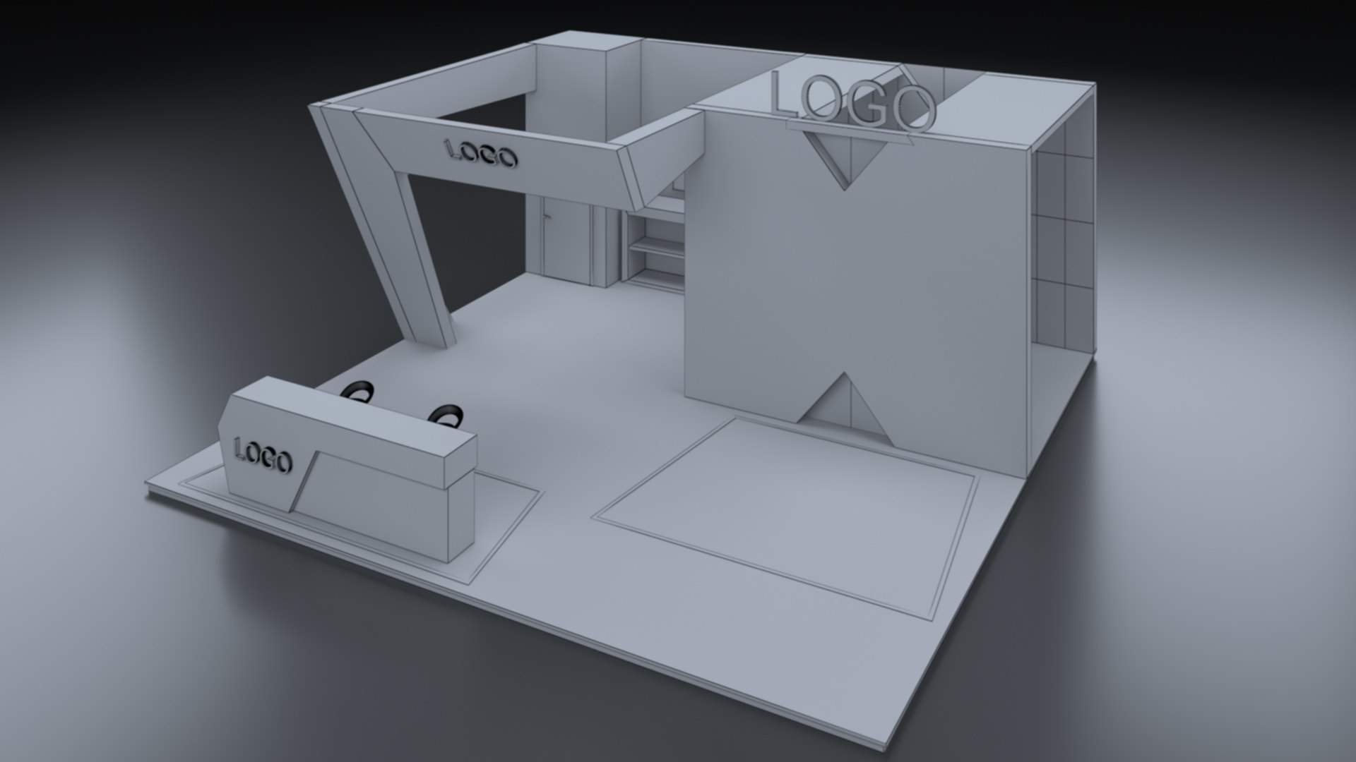 BOOTH 3D - TurboSquid 2097137