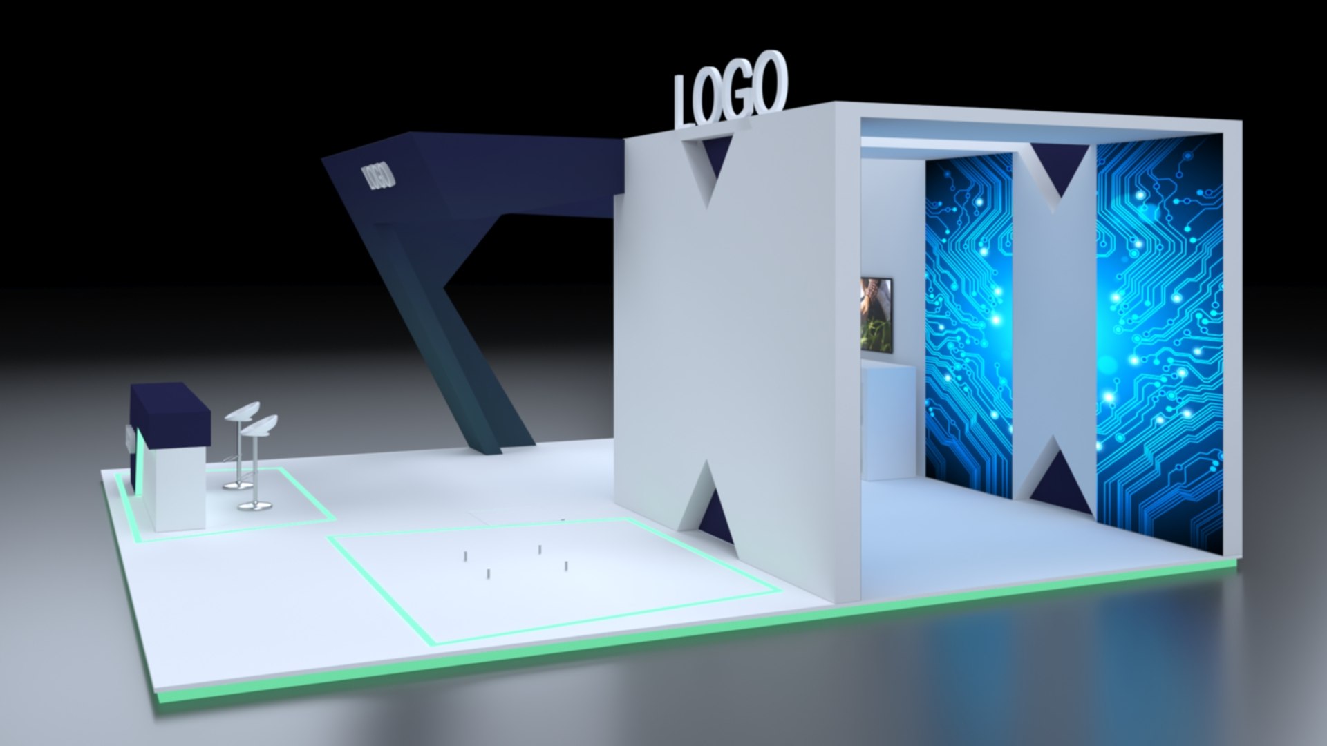 BOOTH 3D - TurboSquid 2097137