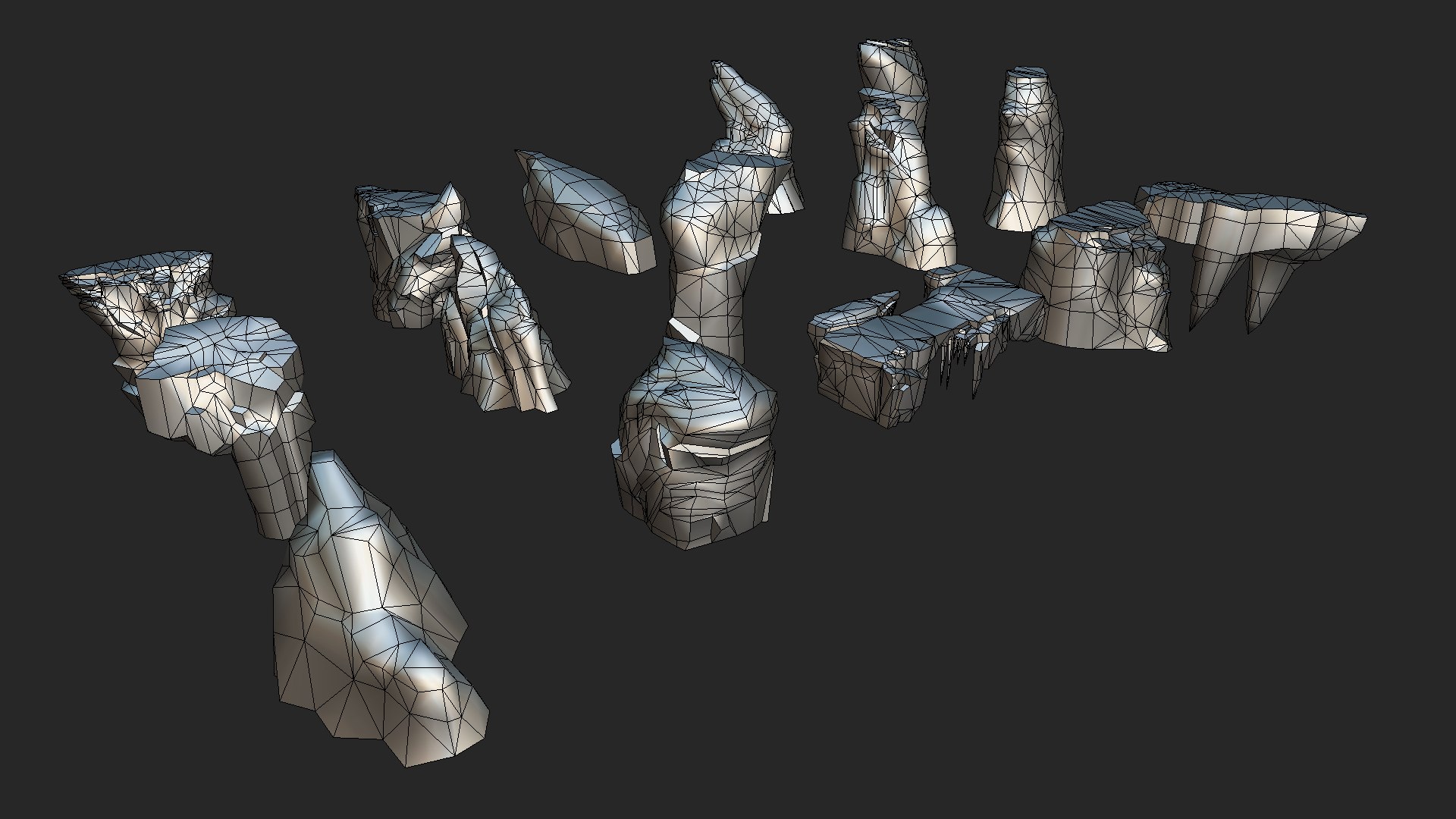 3D rocks illustrations model - TurboSquid 1338140