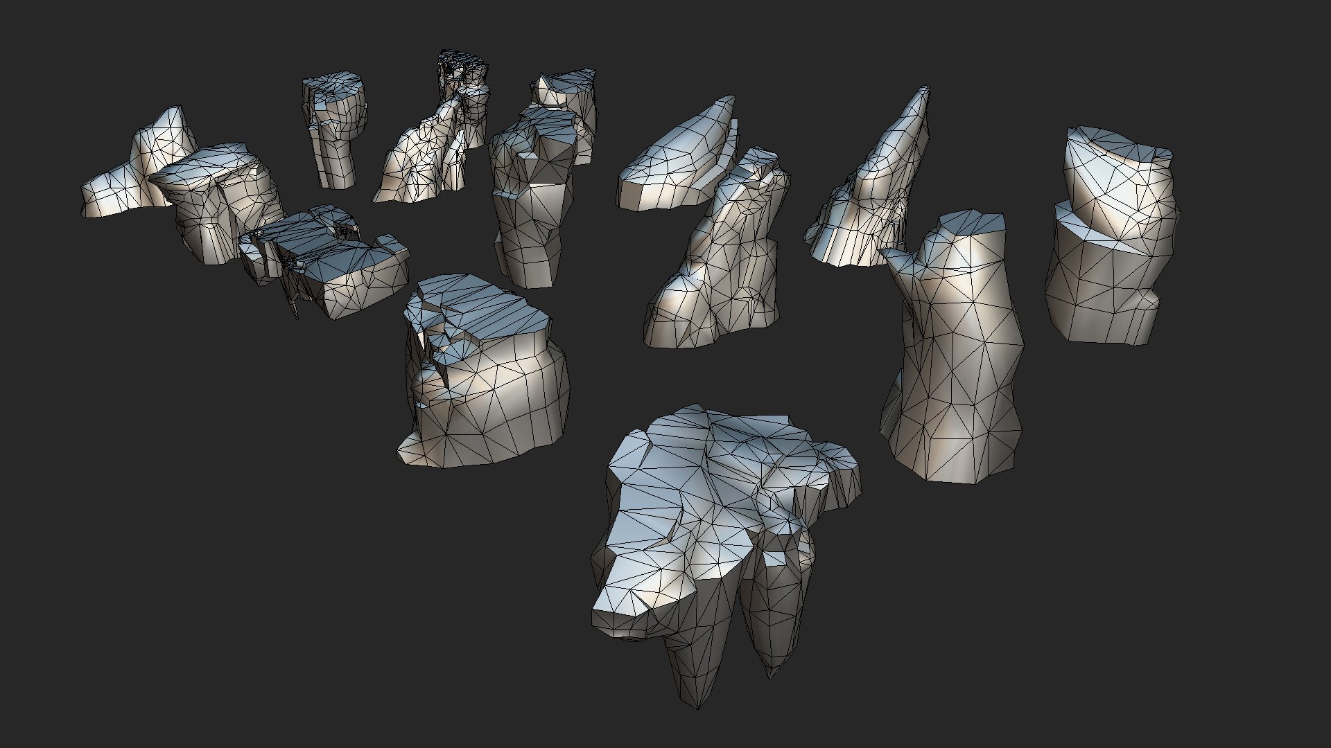 3D rocks illustrations model - TurboSquid 1338140