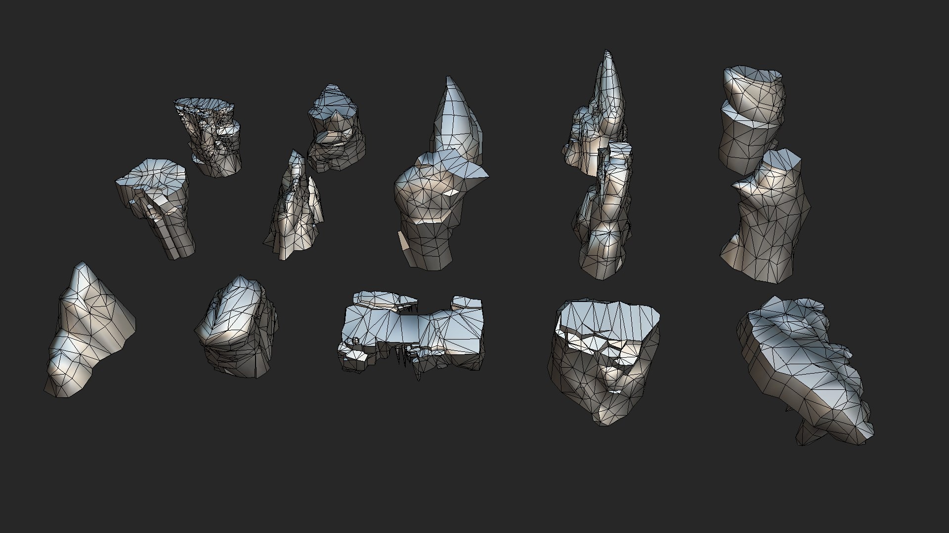 3D rocks illustrations model - TurboSquid 1338140