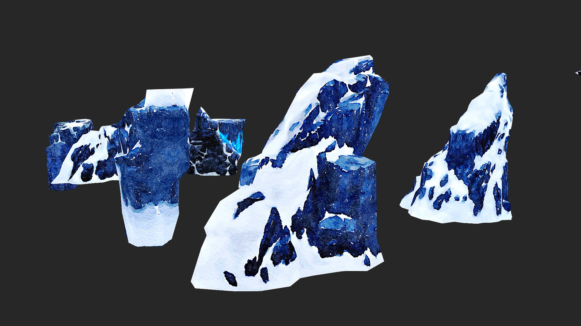 3D rocks illustrations model - TurboSquid 1338140