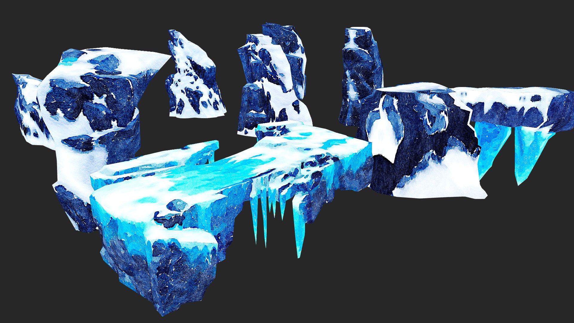 3D rocks illustrations model - TurboSquid 1338140