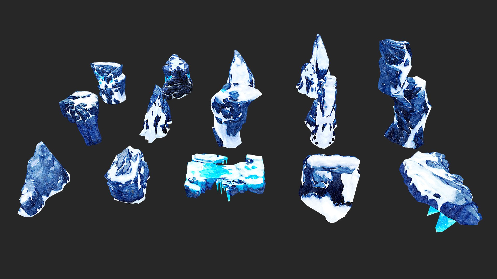 3D rocks illustrations model - TurboSquid 1338140