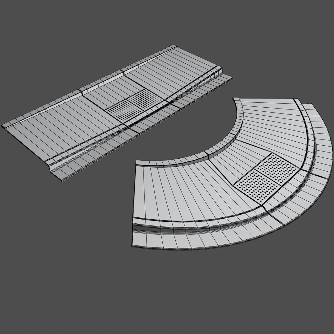 3d ramps sidewalk gutter