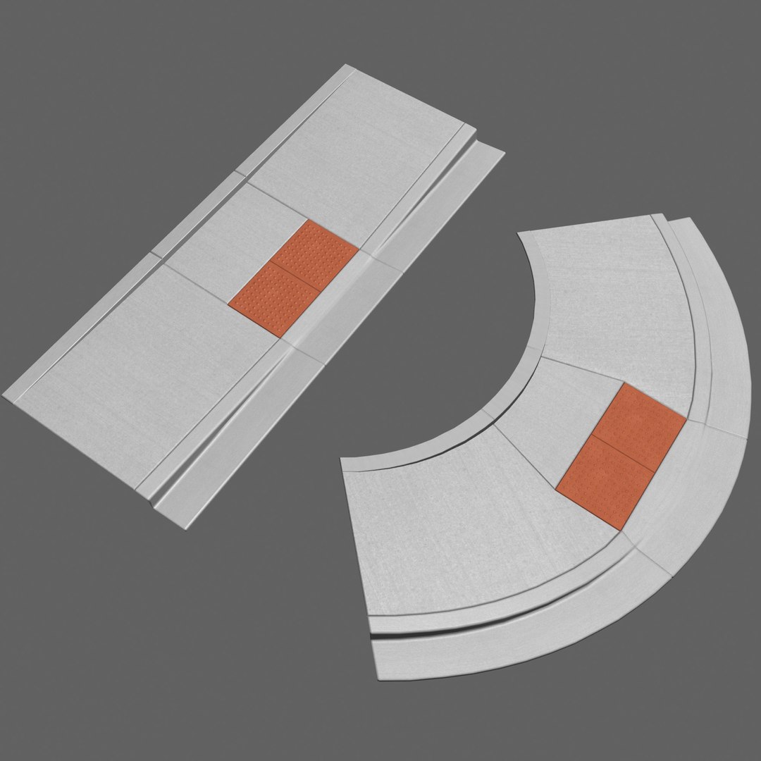 3d ramps sidewalk gutter