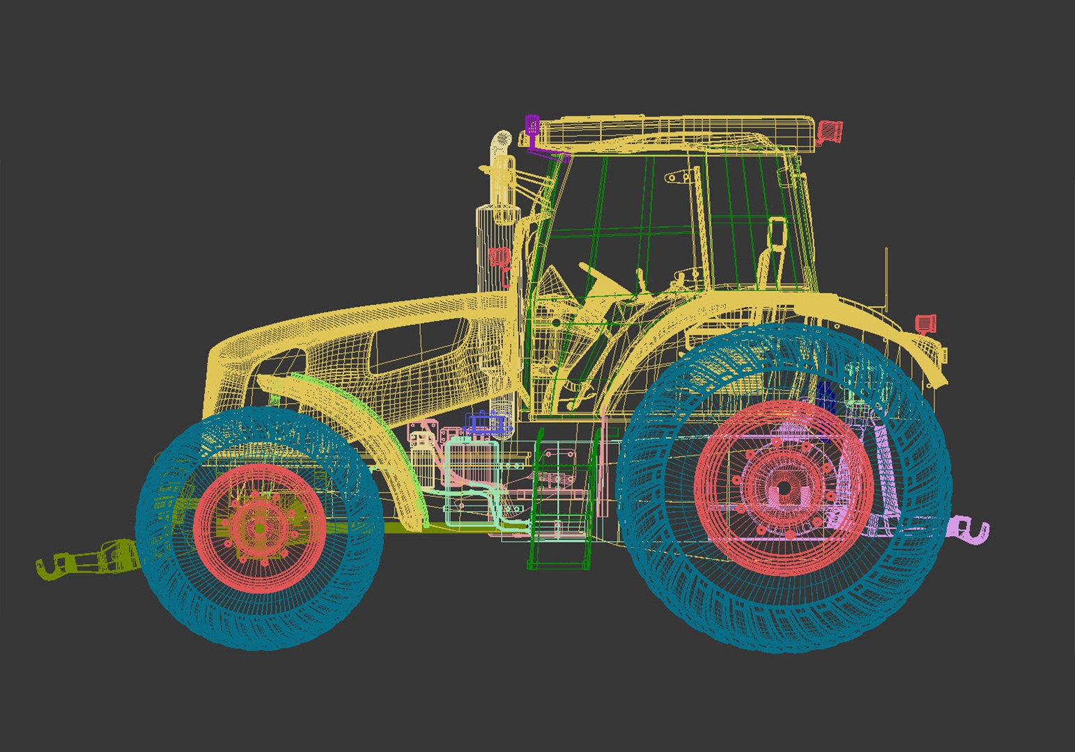 Tractor model - TurboSquid 1956255