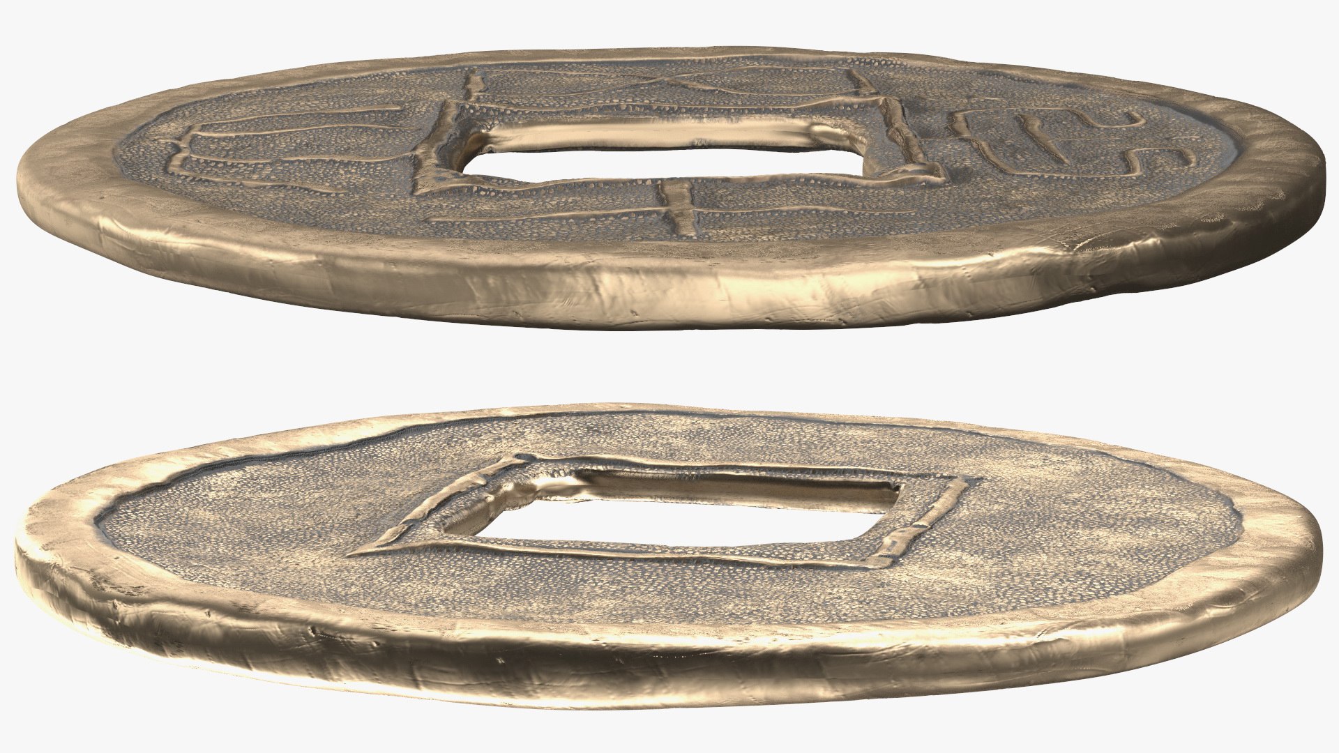 China Xin Dynasty Wang Mang 50 Cash Bronze 3D Model - TurboSquid 1768465