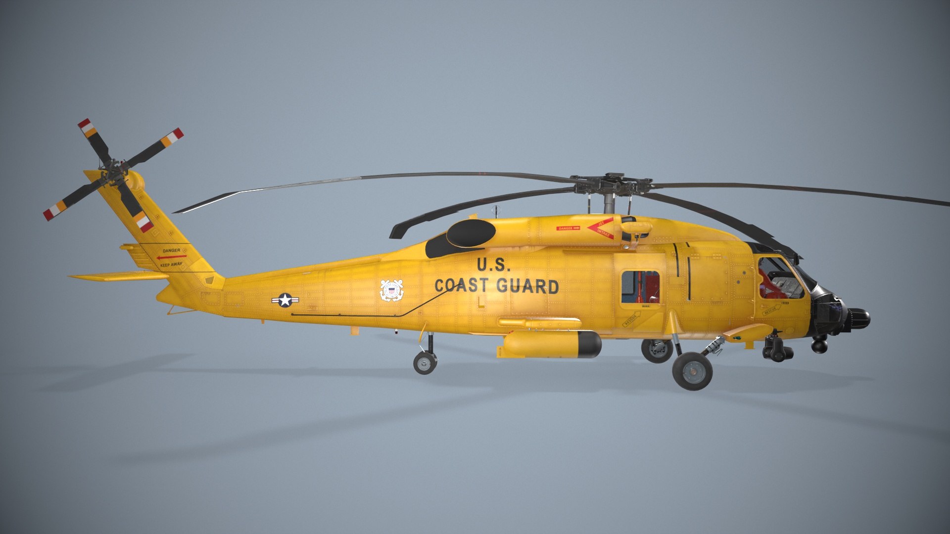3D Sikorsky MH-60T Jay Hawk Basic Animation Model - TurboSquid 2001995