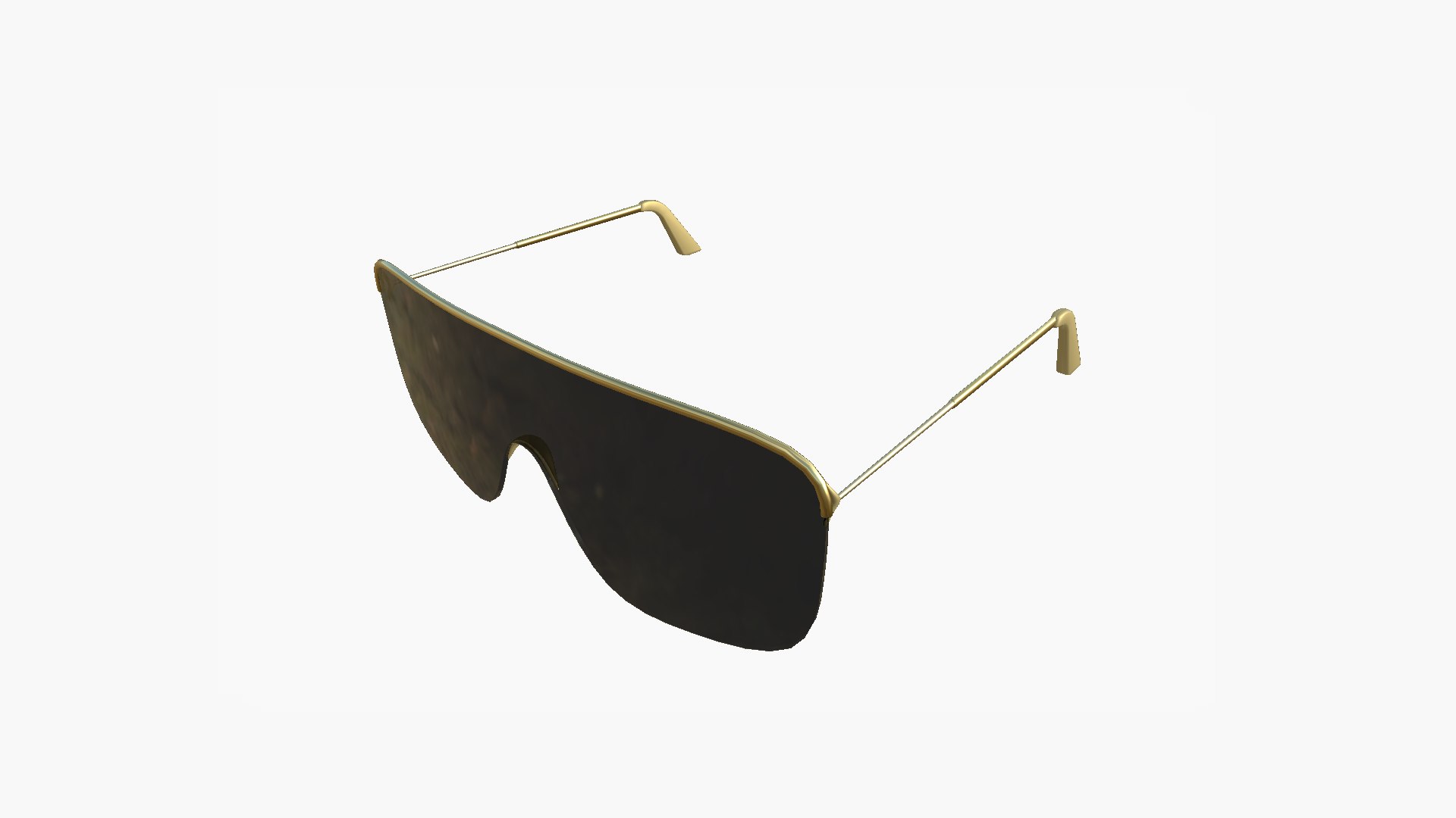 Sunglass I04 Golden Black - Character Design Fashion 3D Model ...