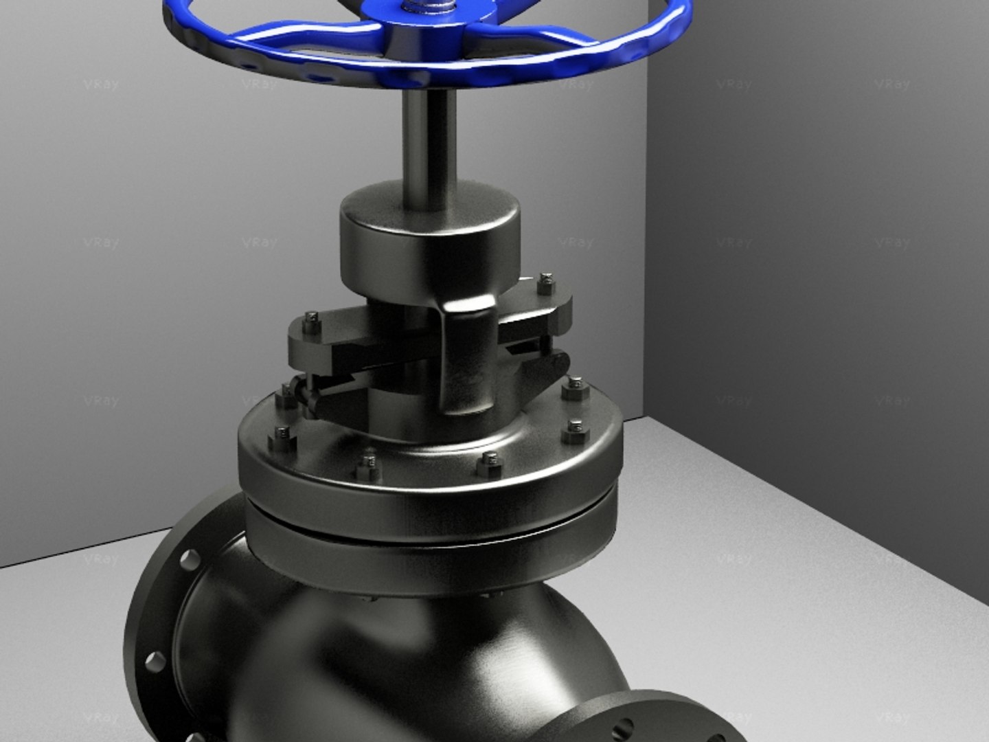 3d valve model