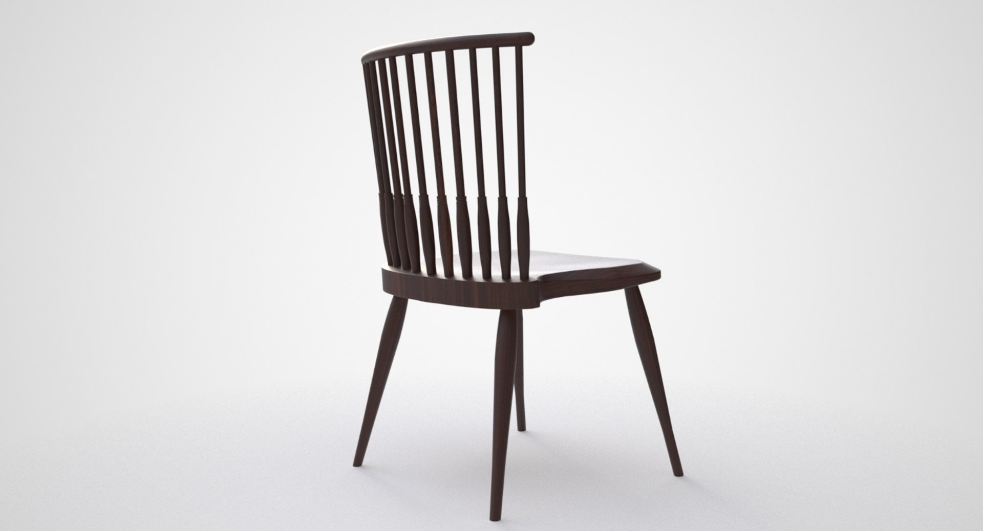 Bddw Fan Dining Chair 3d Model