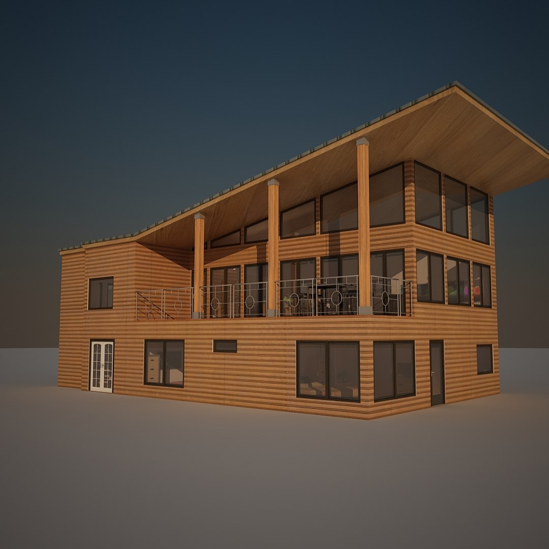 3d model of house interior exterior