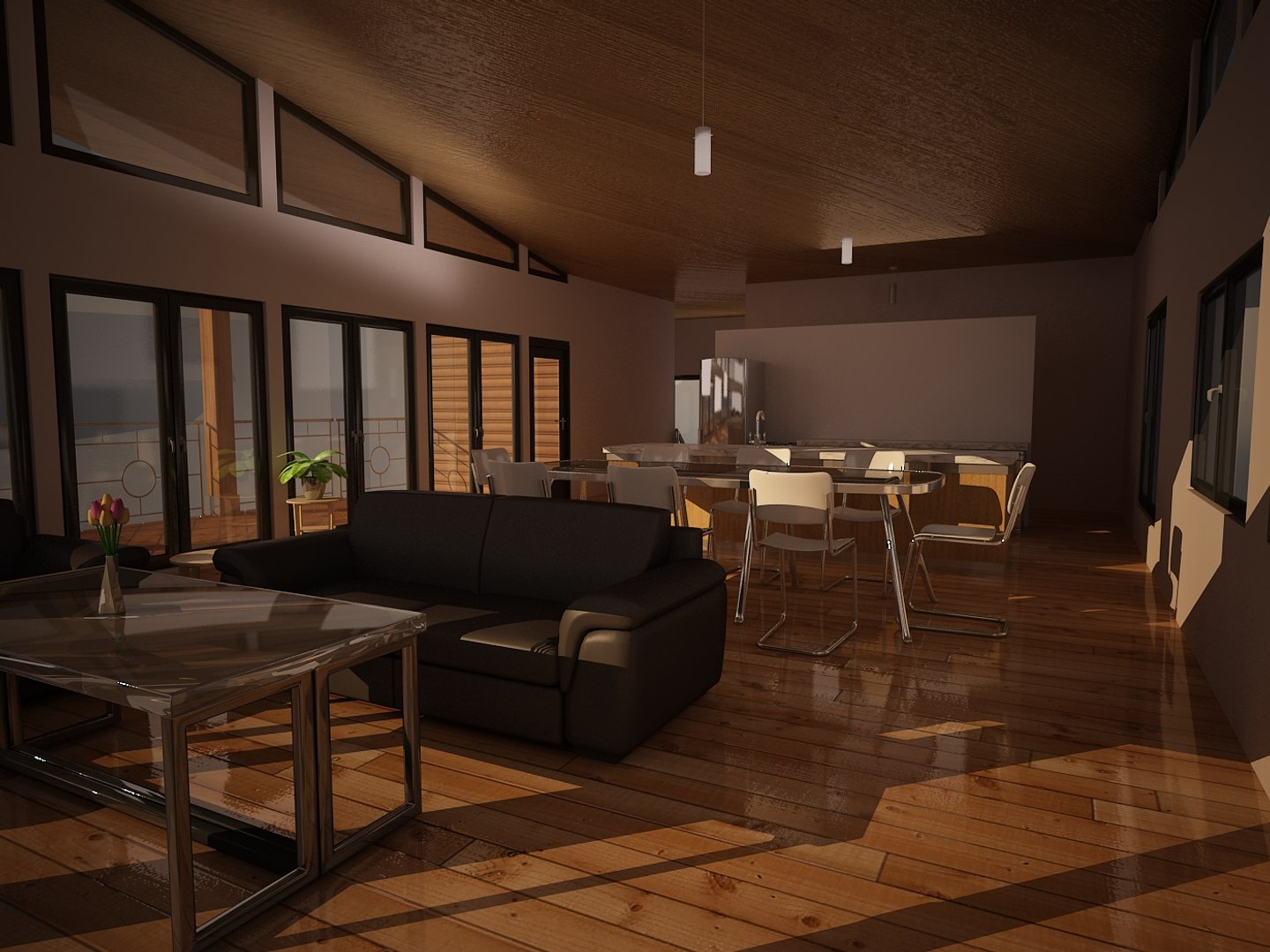 3d model of house interior exterior