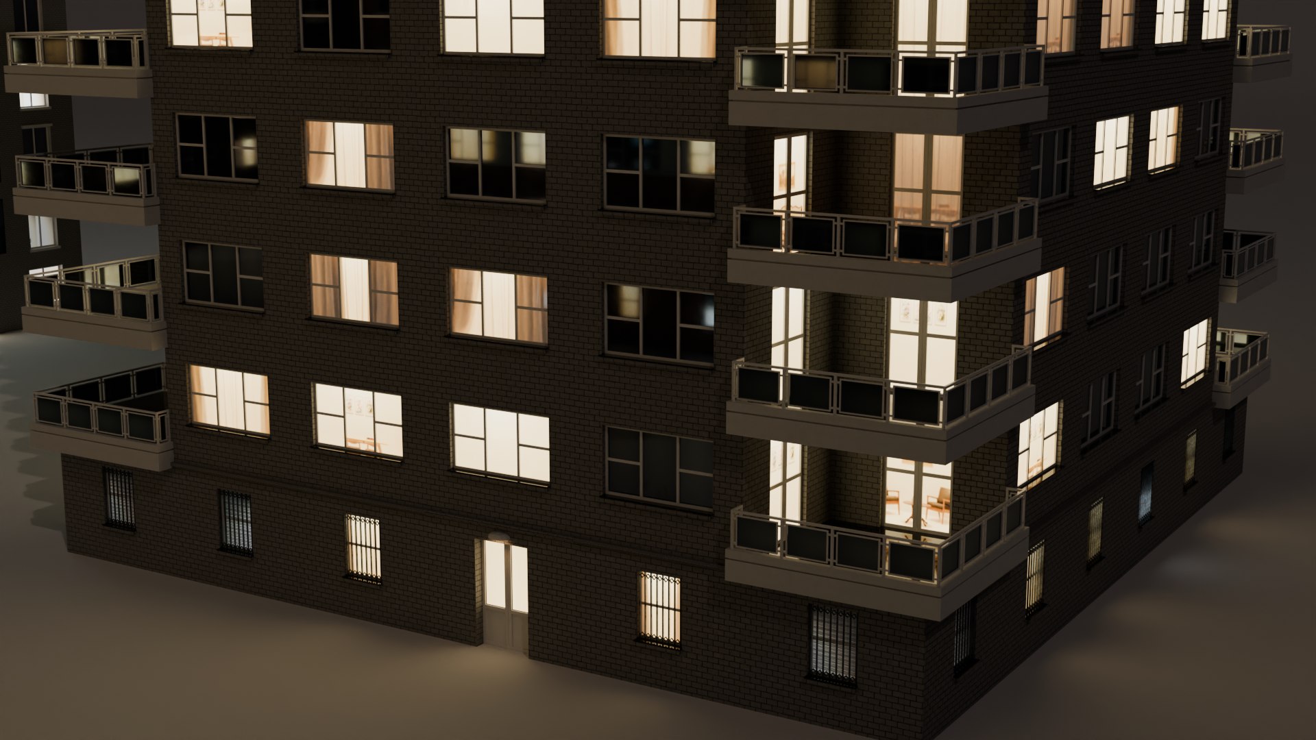 Mid-Rise Buildings 3D Model - TurboSquid 2224517