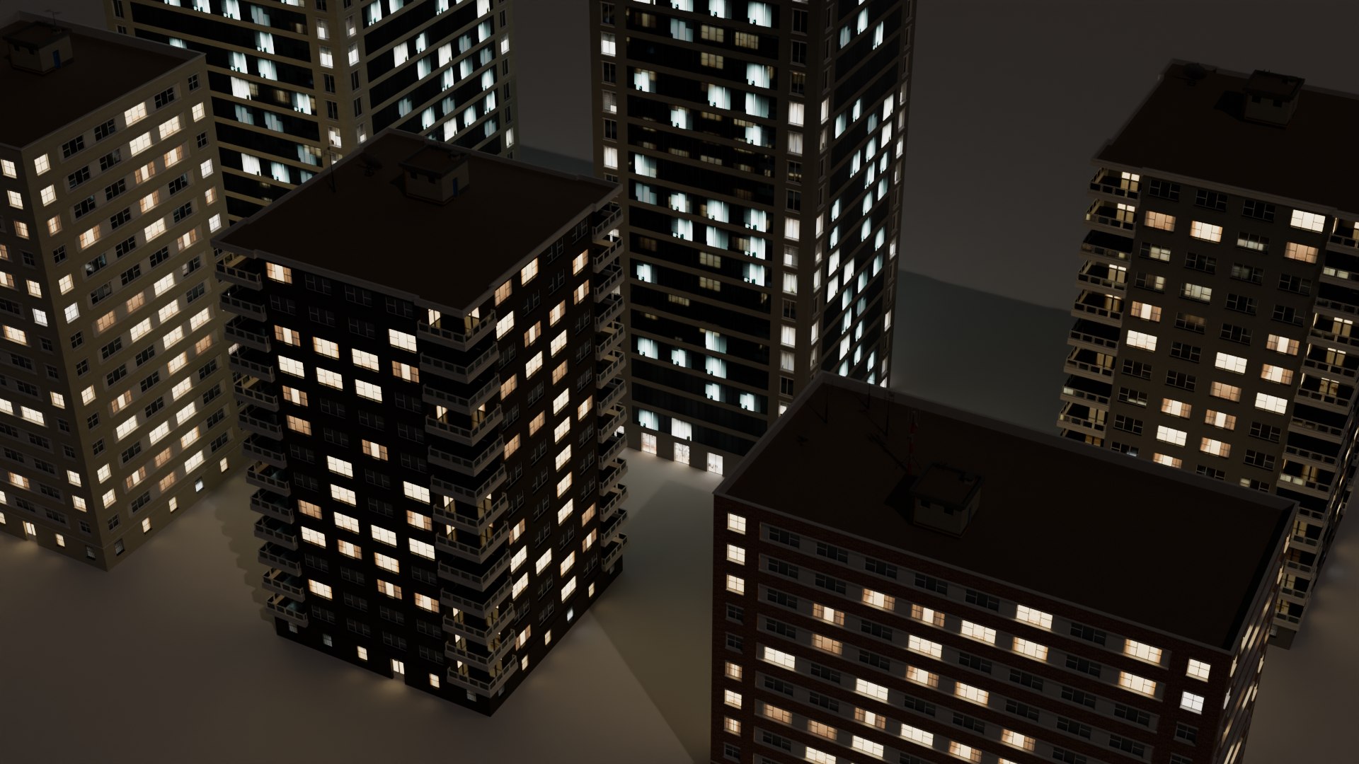 Mid-Rise Buildings 3D Model - TurboSquid 2224517