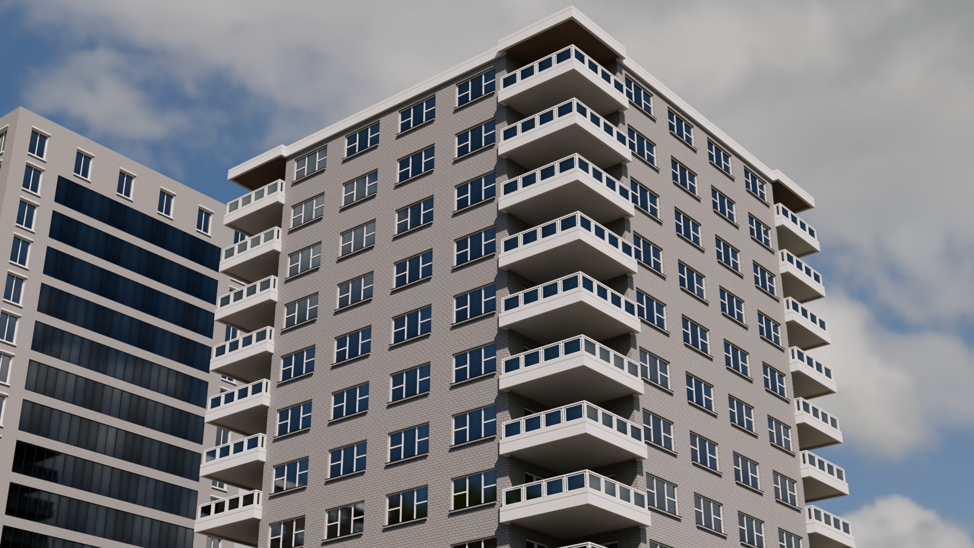 Mid-Rise Buildings 3D Model - TurboSquid 2224517