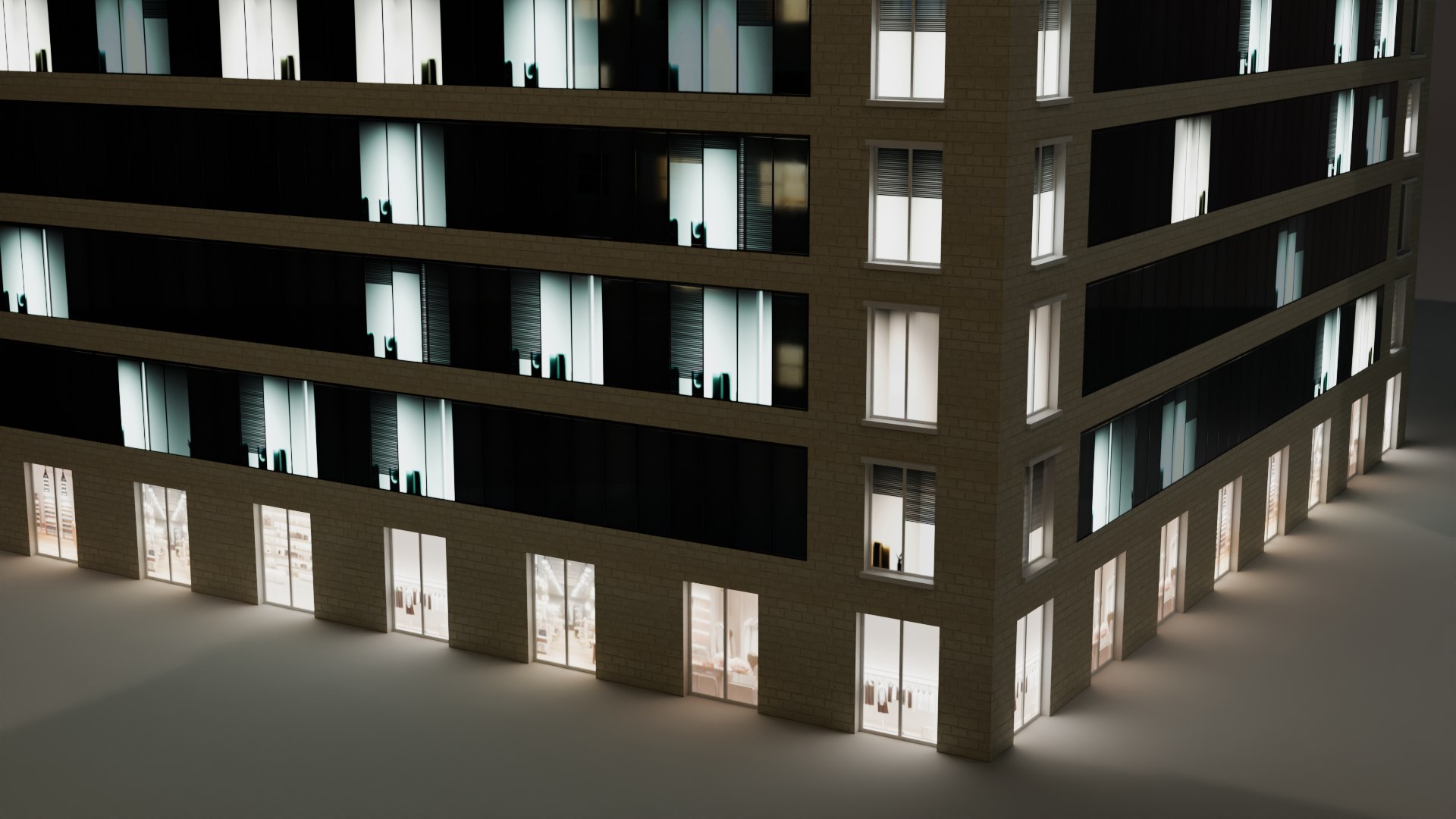 Mid-Rise Buildings 3D Model - TurboSquid 2224517