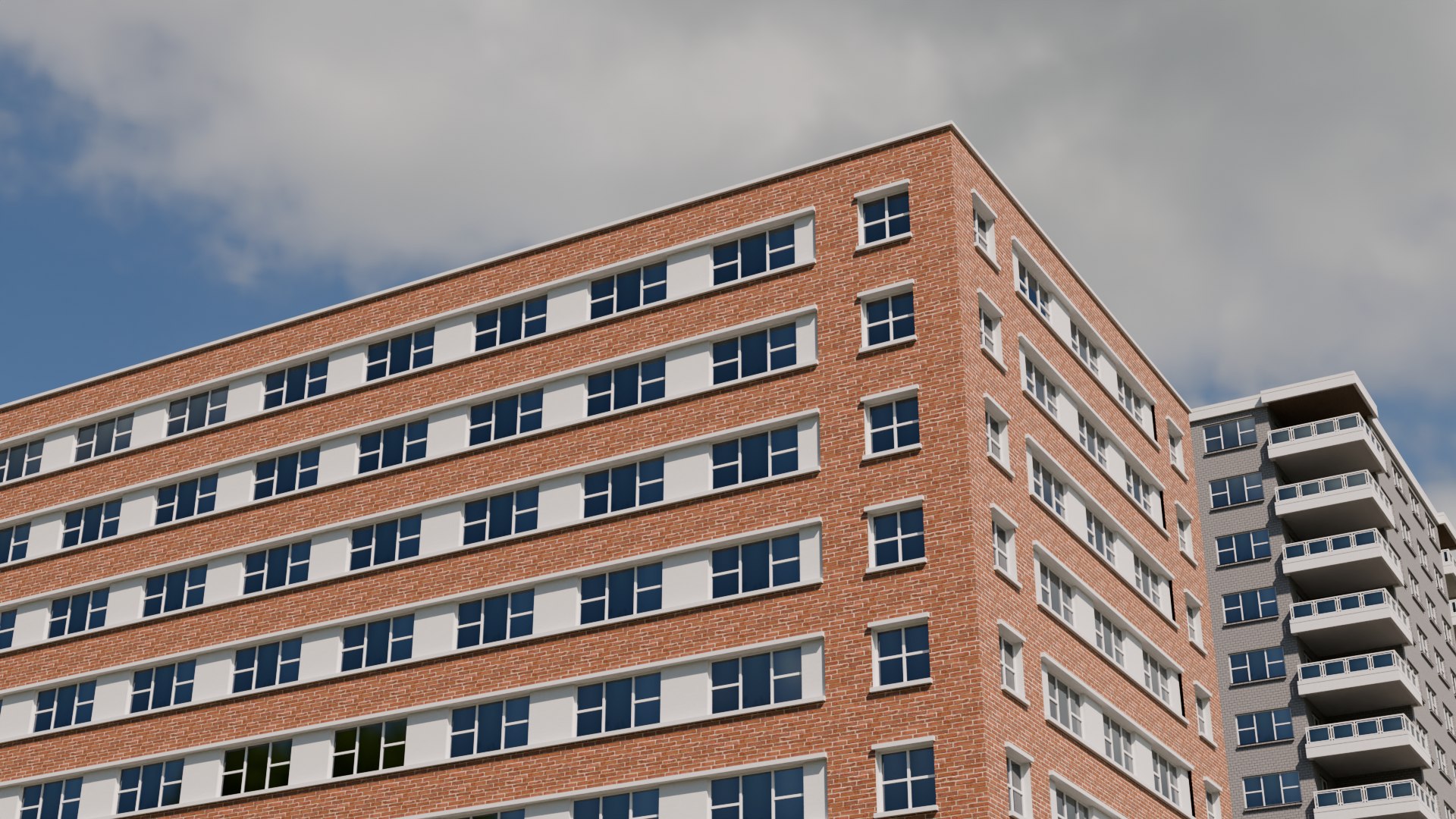 Mid-Rise Buildings 3D Model - TurboSquid 2224517