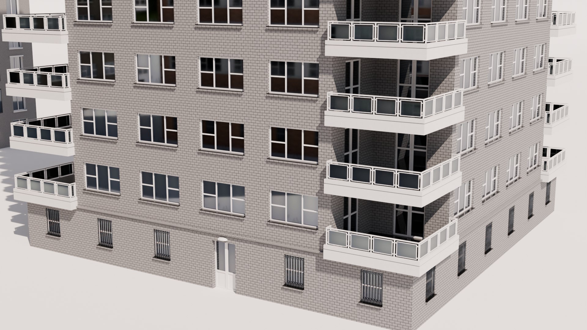 Mid-Rise Buildings 3D Model - TurboSquid 2224517