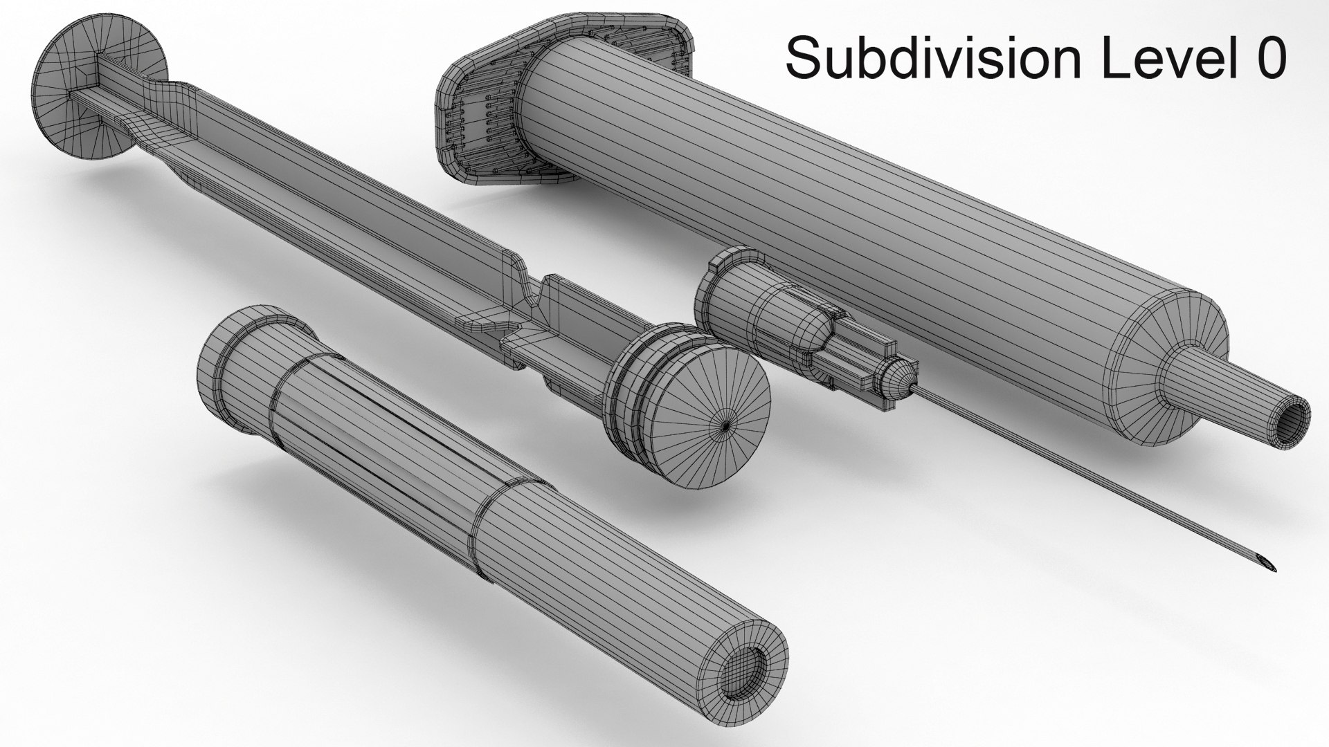 3D Syringe Medicine Model - TurboSquid 1458277