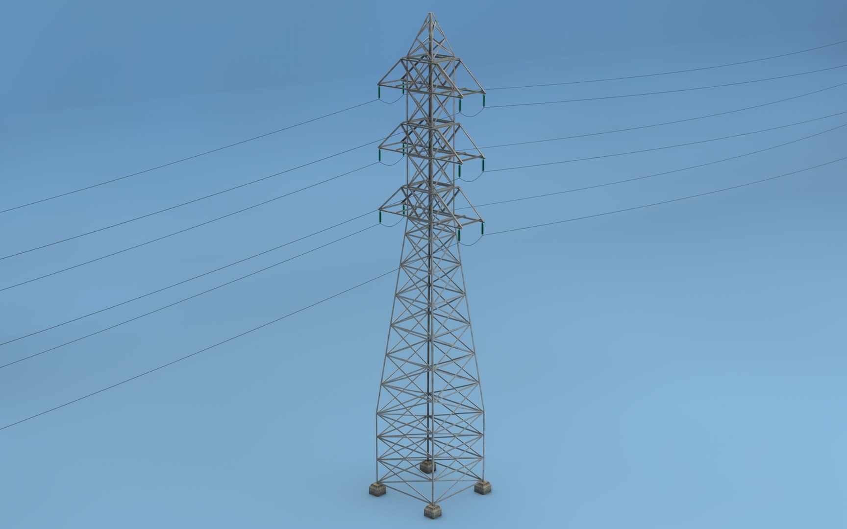 C4d Tower Electricity Pylon