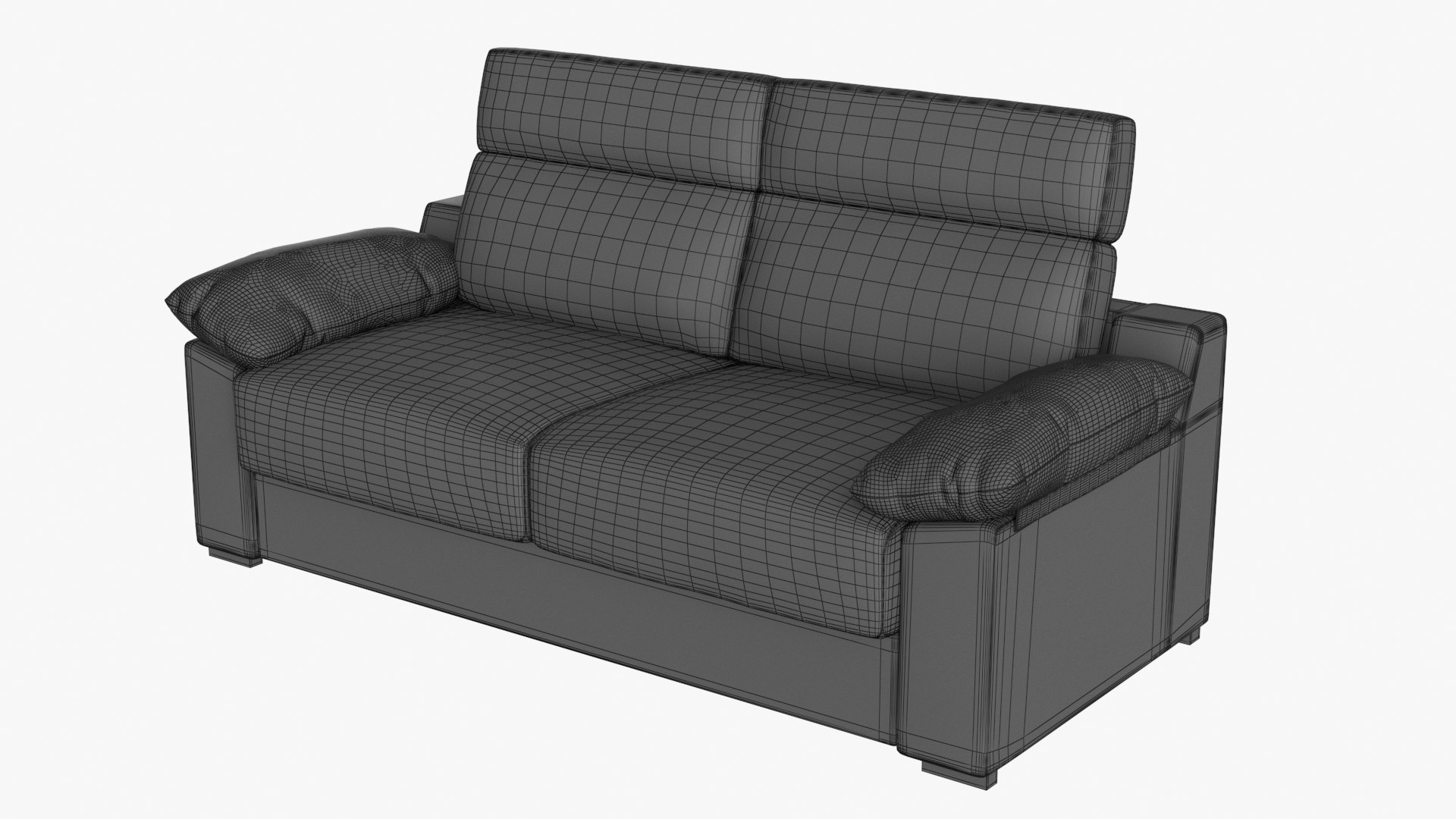 Soft Sofa 2 Color 3D Model - TurboSquid 2217469