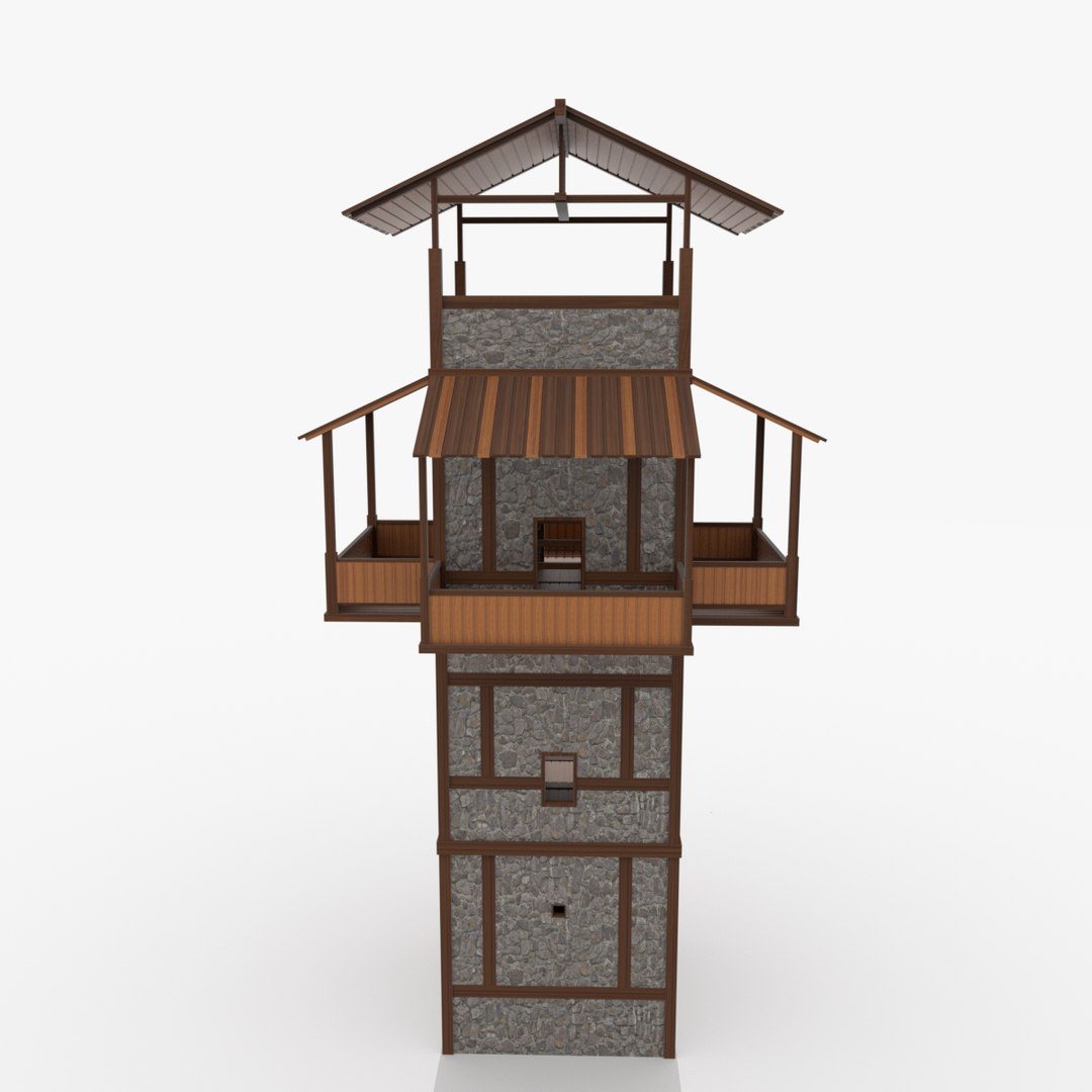 3D roman fantasy watchtower model - TurboSquid 1273792