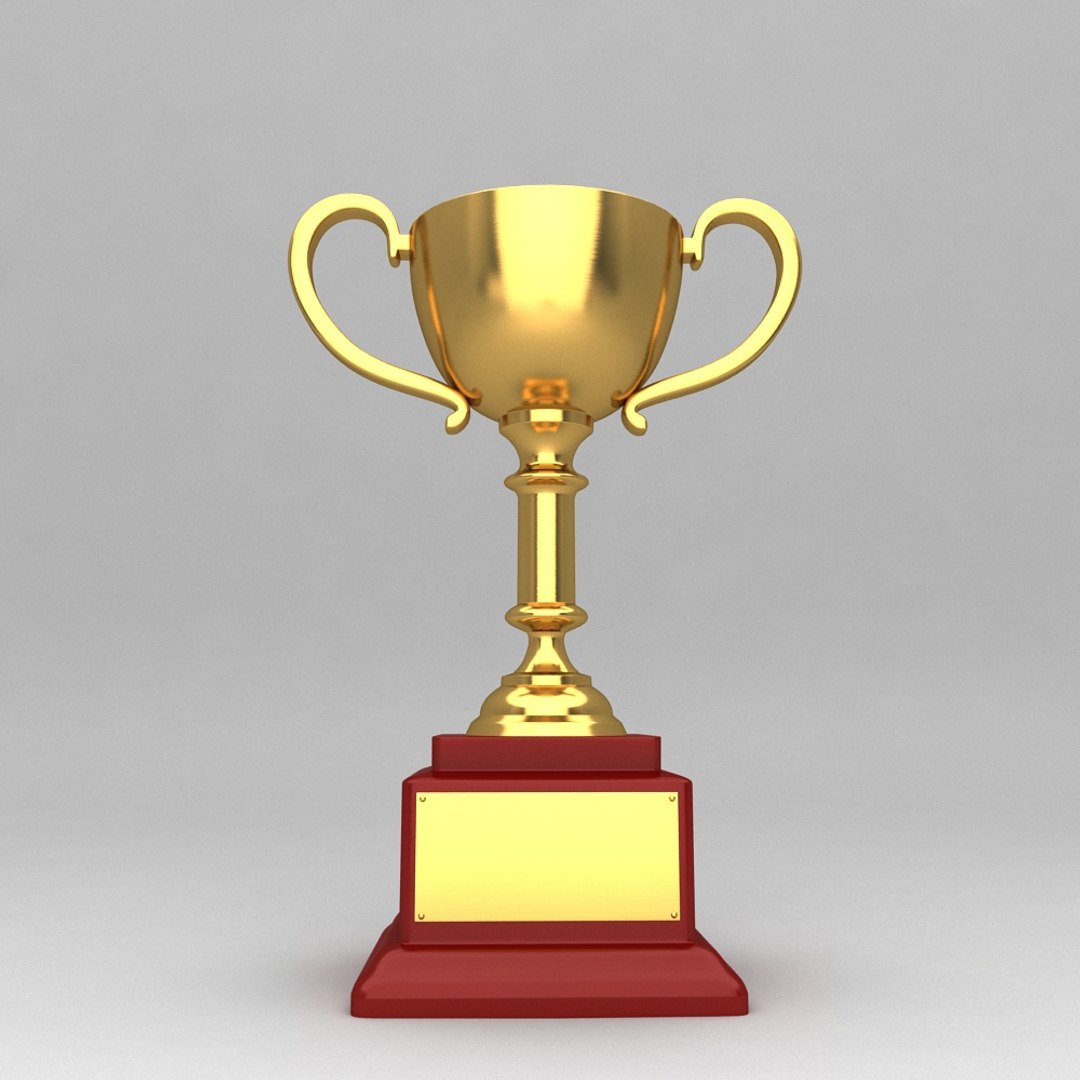 awards trophies 3d max