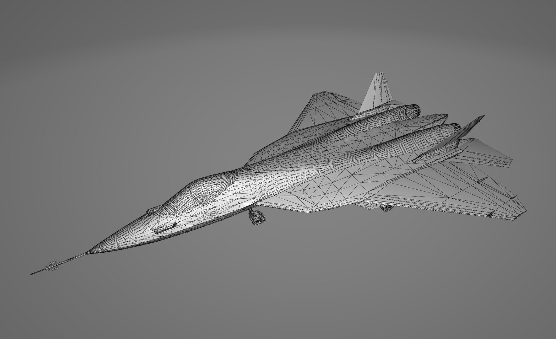 3D Sukhoi Su-57 Felon With Cockpit - TurboSquid 2109867