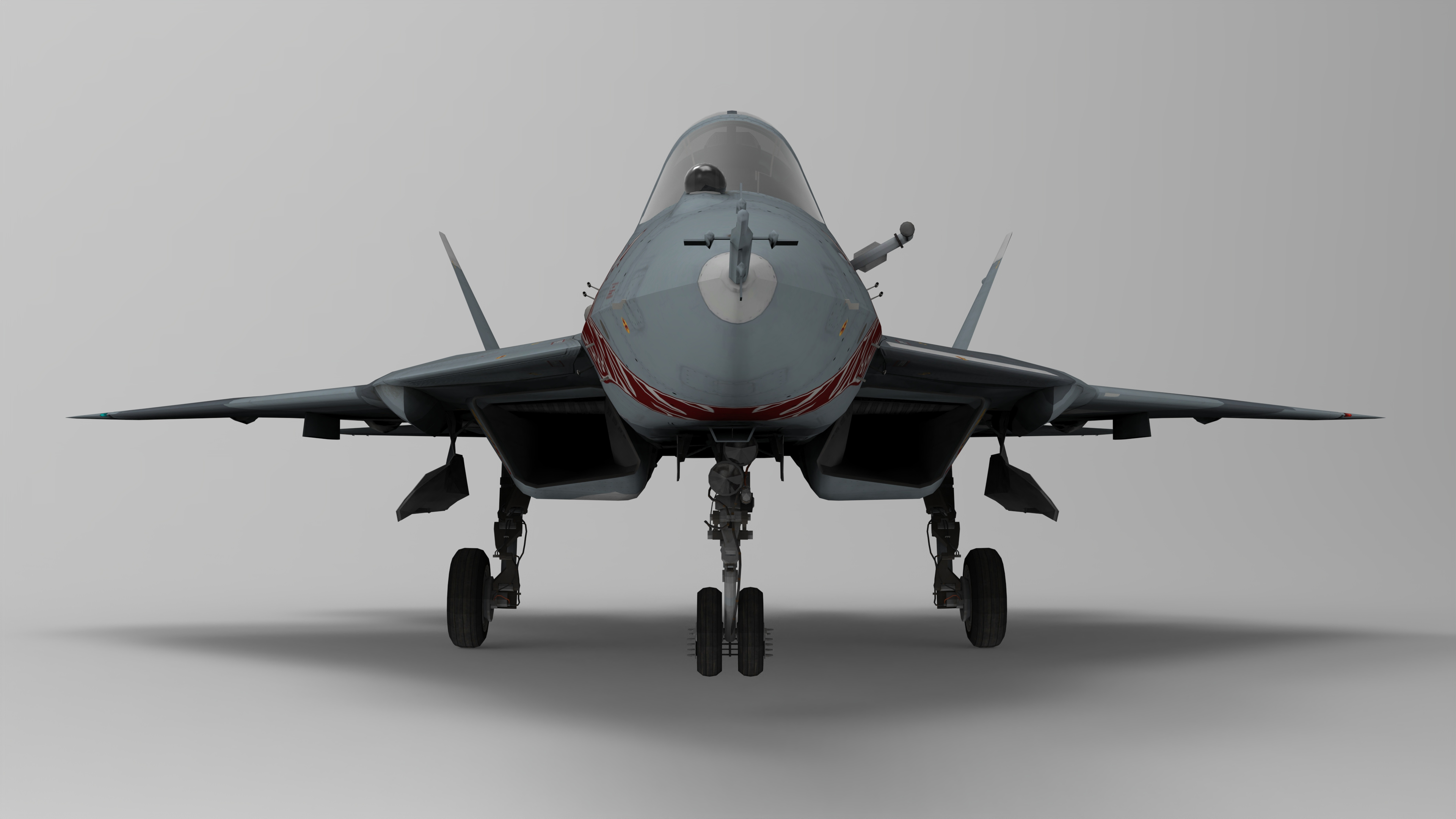 modelo 3d Sukhoi Su-57 Felon con cabina - TurboSquid 2109867