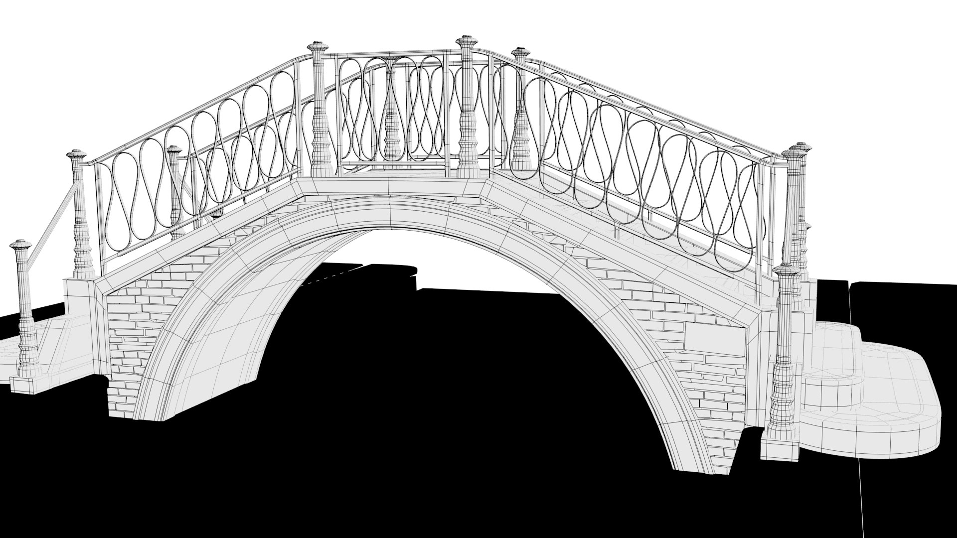 3d Model Venetian Bridge