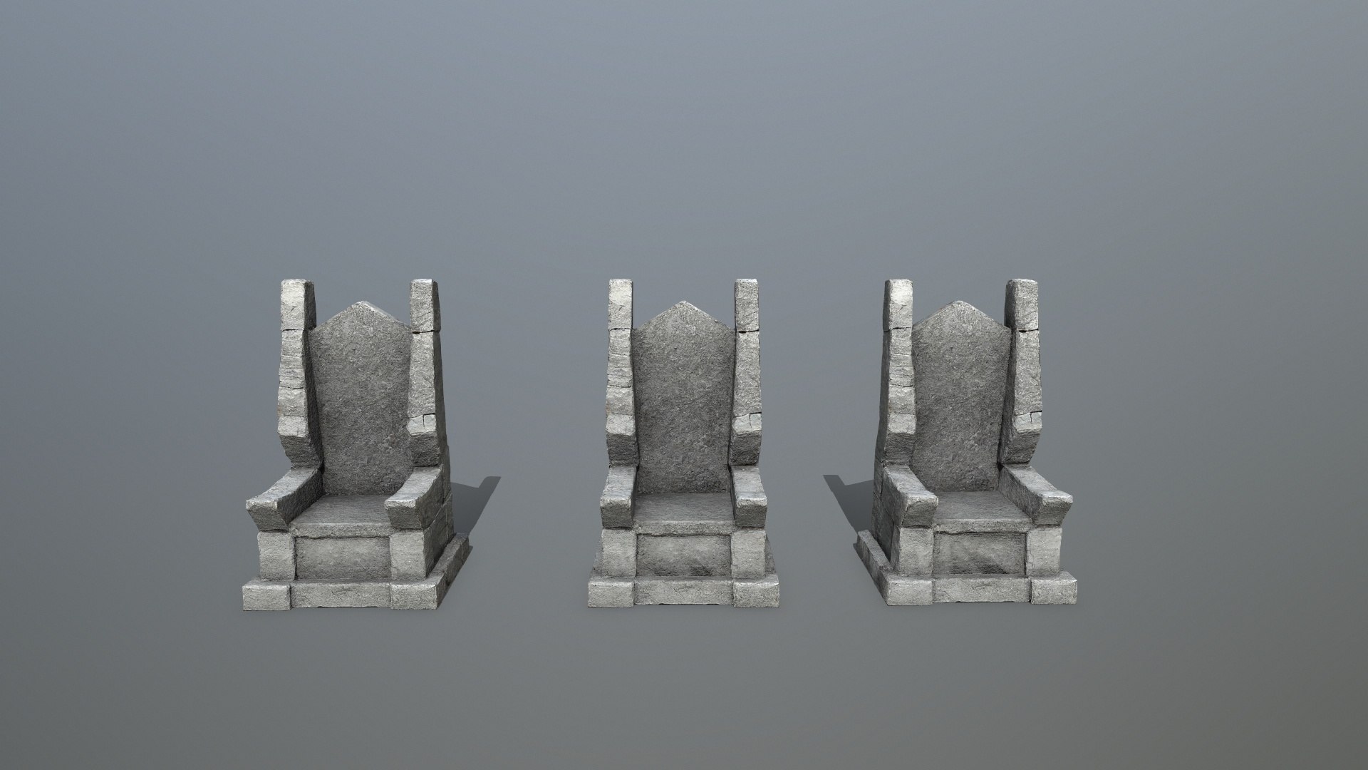 3D Model Stone Throne - TurboSquid 2261552