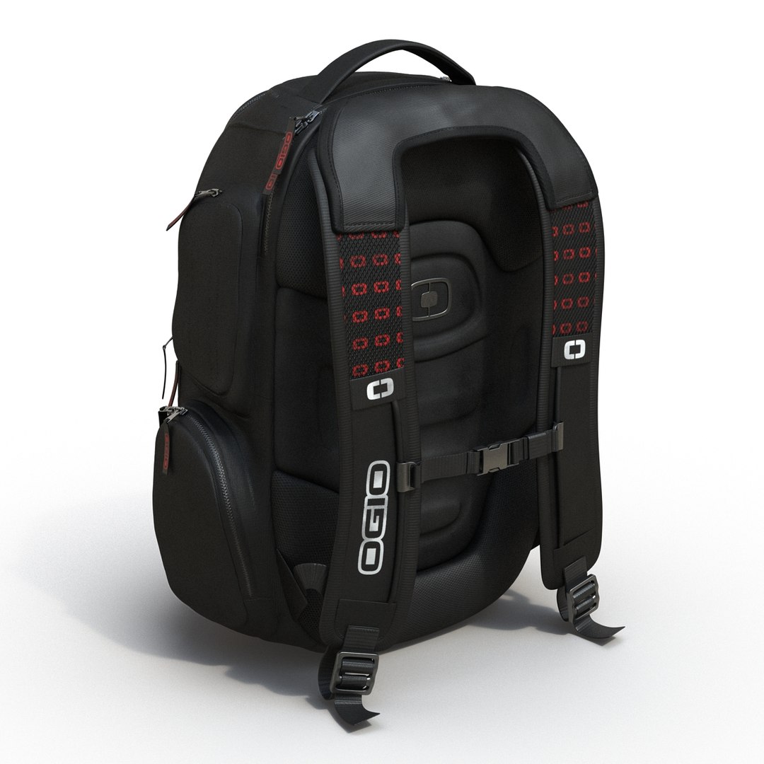 backpack 3 modeled 3d max