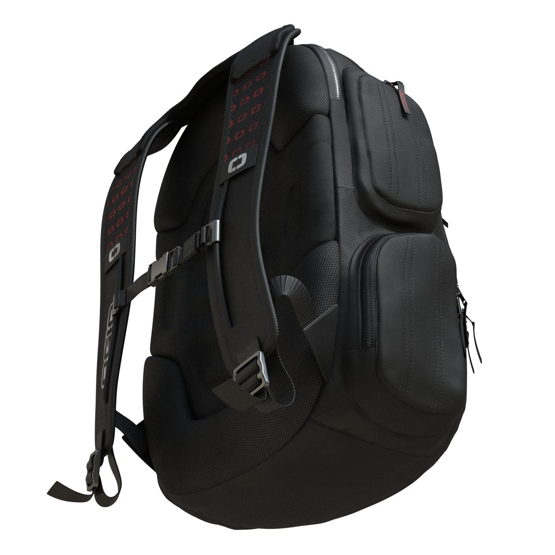 backpack 3 modeled 3d max