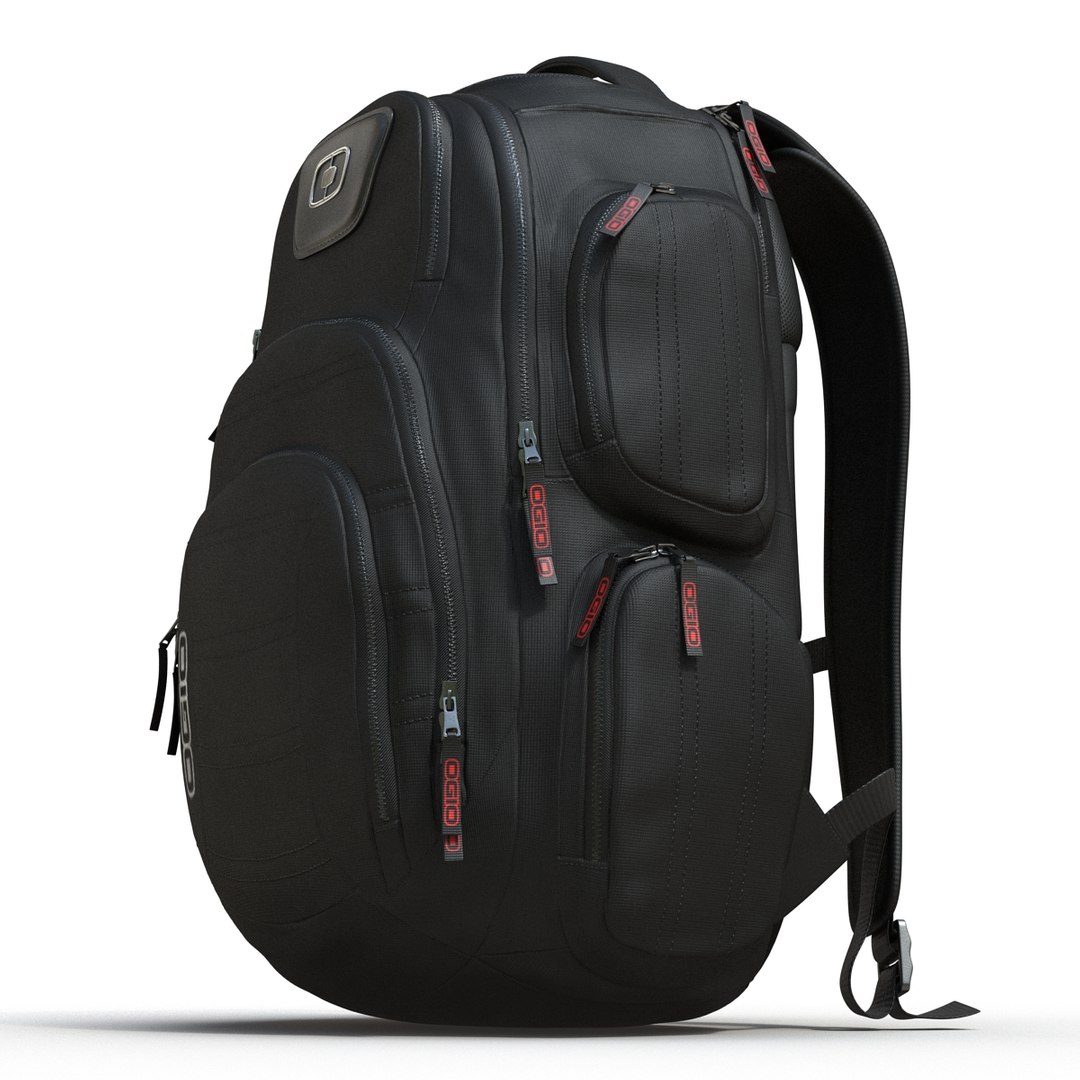 backpack 3 modeled 3d max